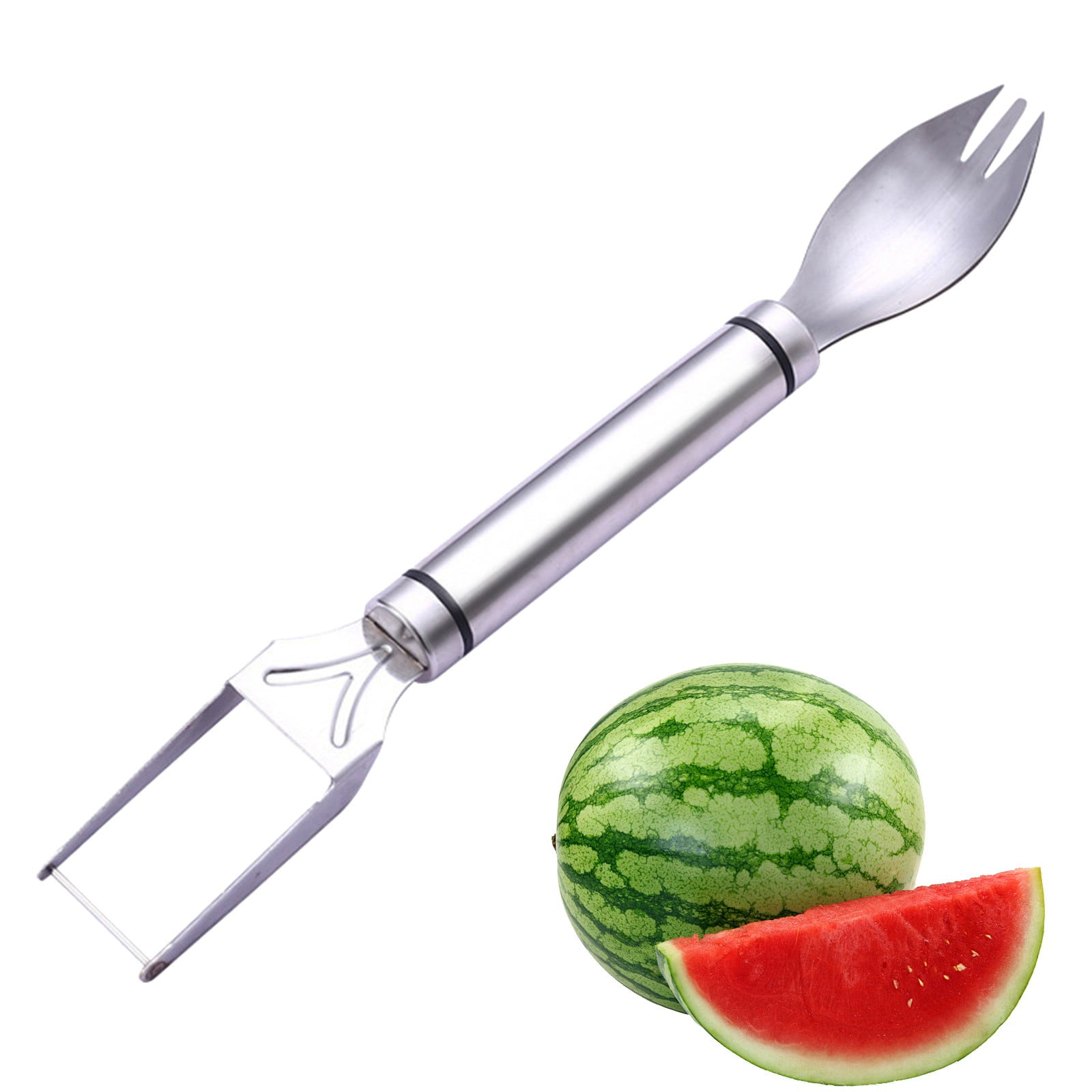 Lloopyting 3*Double-Headed Watermelon Fork Clearance！ Double-Ended ...
