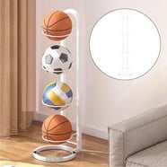 Sports Ball Organizer Storage Holder Rack Display with 3-Tier for Gym ...