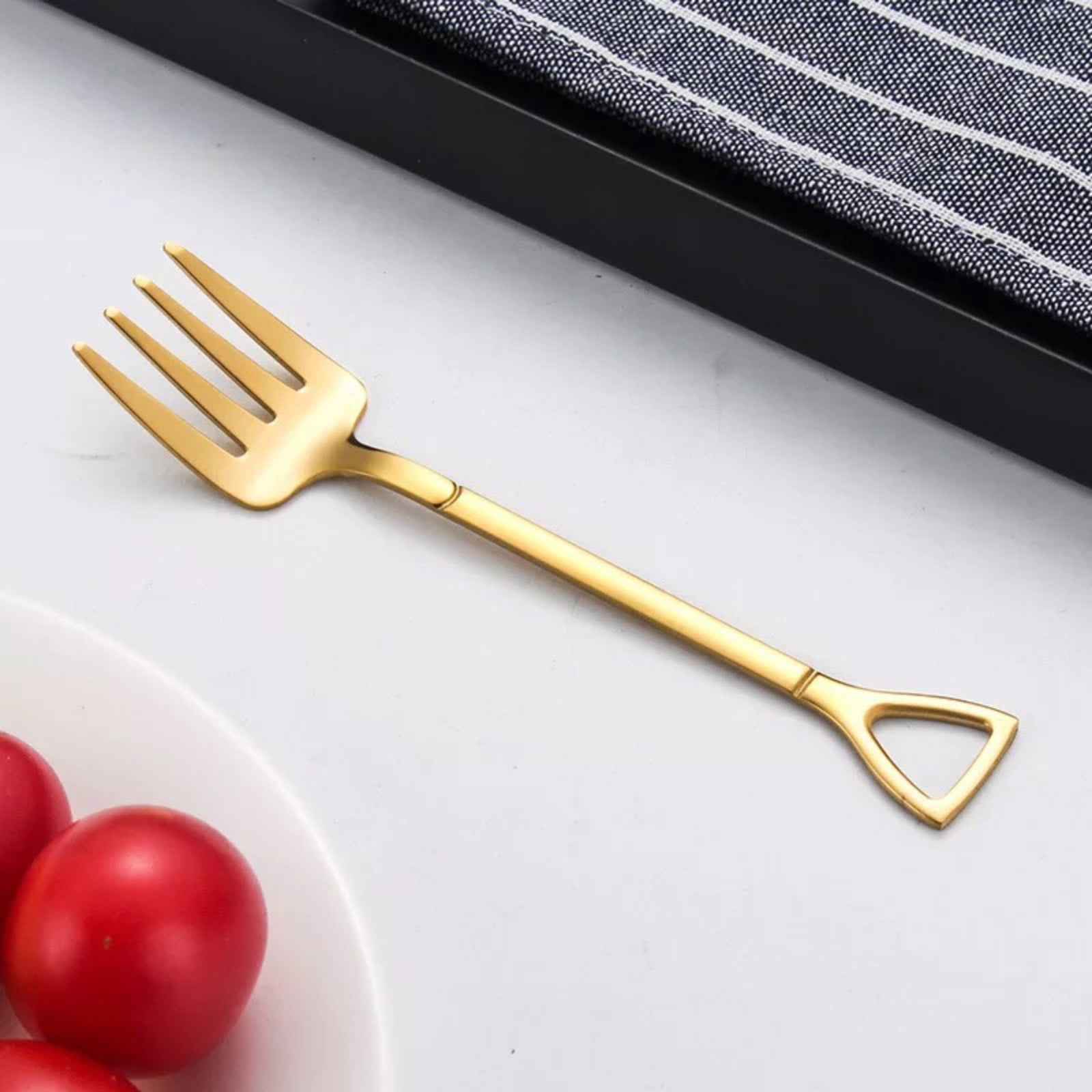 Lloopyting Clearance Dish Set forks Stainless Steel Shovel fork Easy To ...