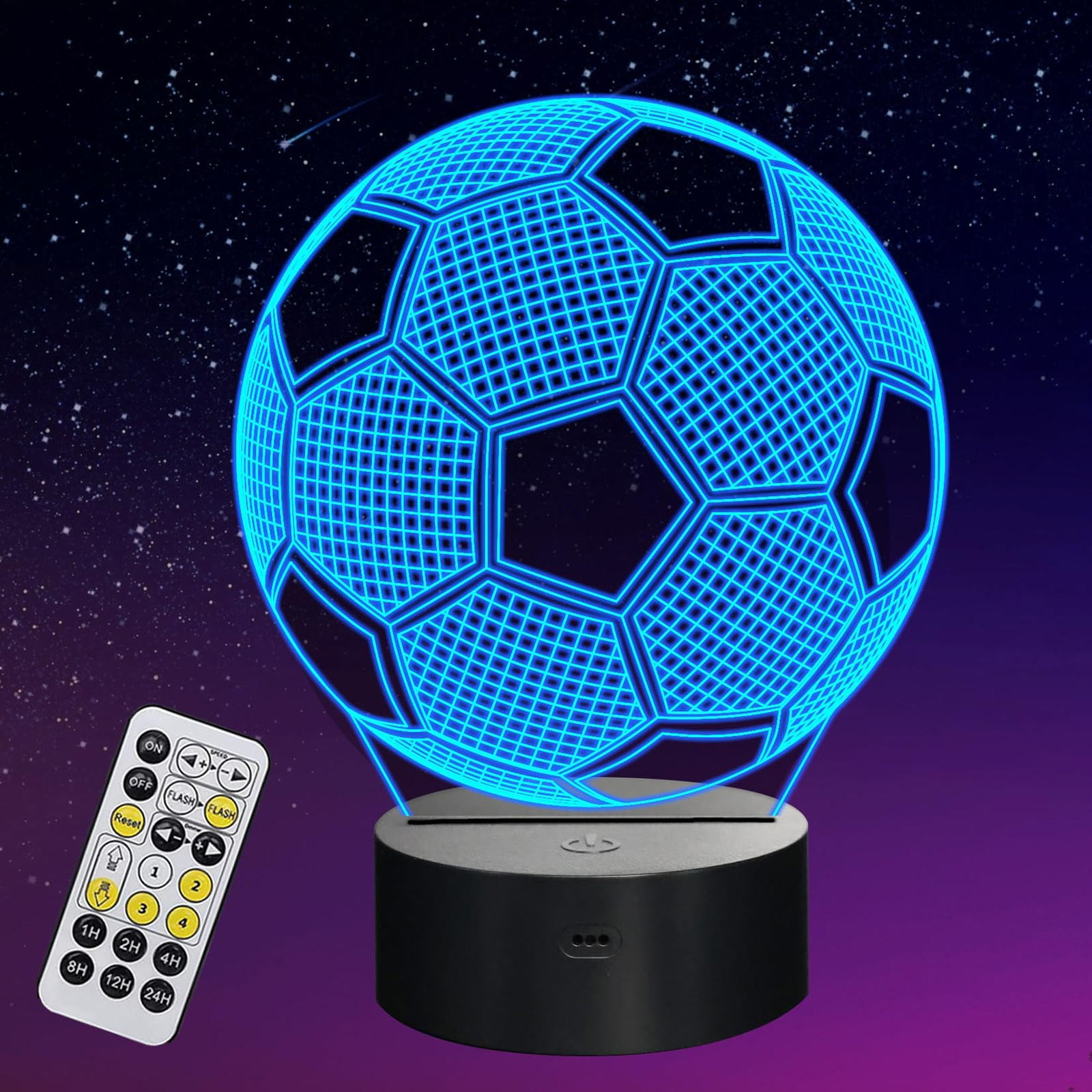 Lloopyting Clearance Led Lights Table Lamp Soccer 3D Night Light 3D ...