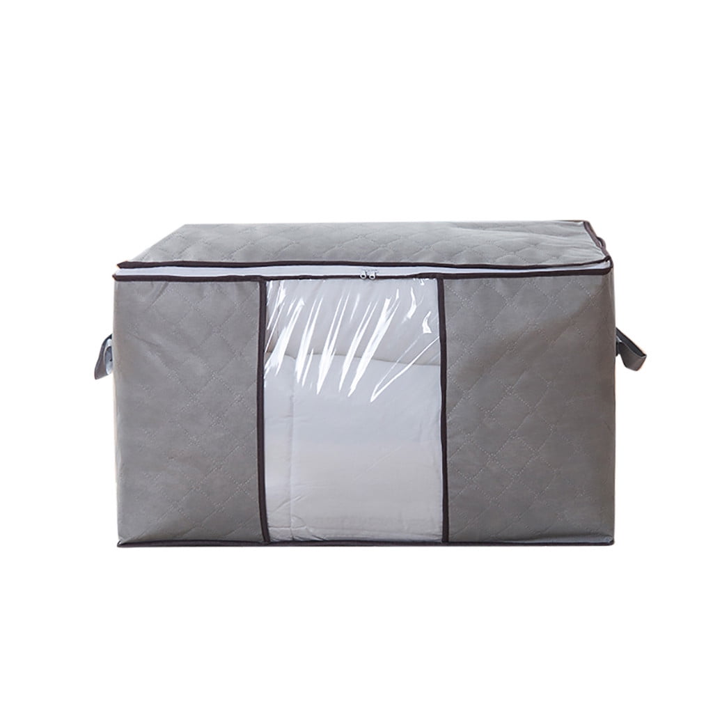 Lloopyting Clothes tote box Totes for storage clearance Grey fabric ...