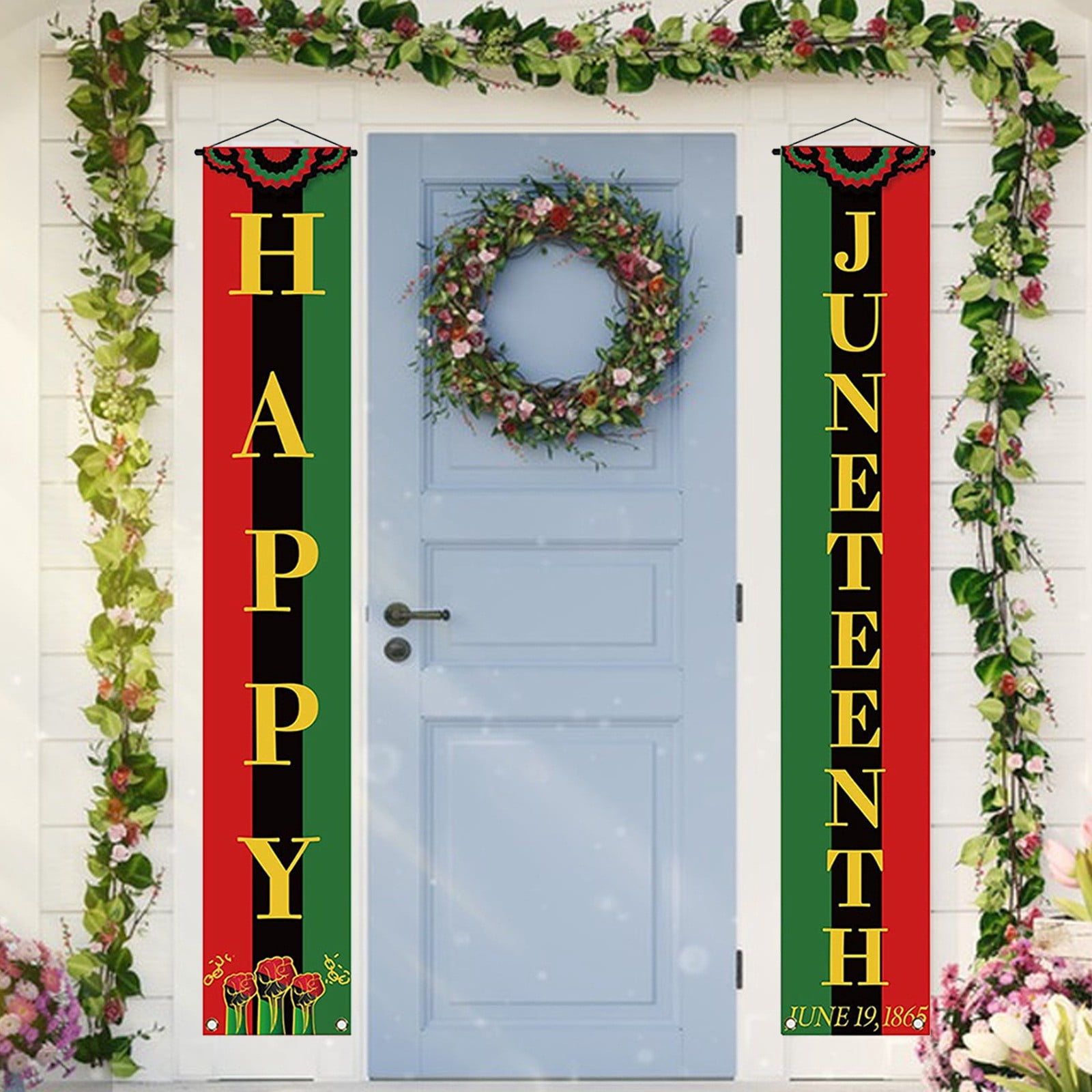 Lloopyting Happy Juneenth Junes Black Celebration Of Freedom Curtain ...