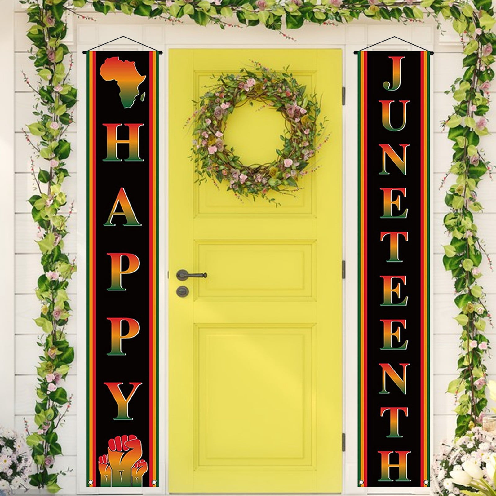 Lloopyting Happy Juneenth Junes Black Celebration Of Freedom Curtain ...