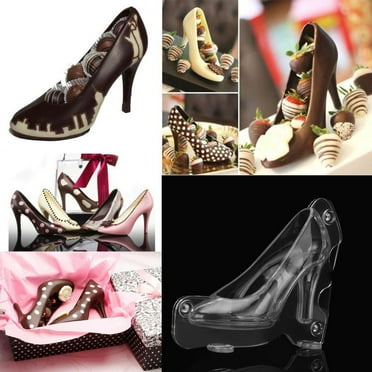 Moocorvic 3D High Heel Shoe Chocolate Mould Candy Cake Jelly Wedding ...