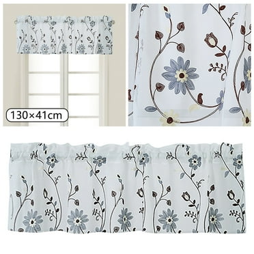 Lace Swag Valance Curtains for Kitchen,Kitchen Curtain White Embroidery ...