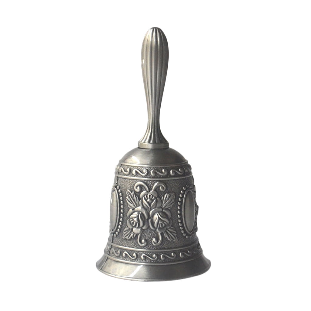 Lloopyting Retro Metal Tone Copper School Dinner Shop Hand Bell Tea ...