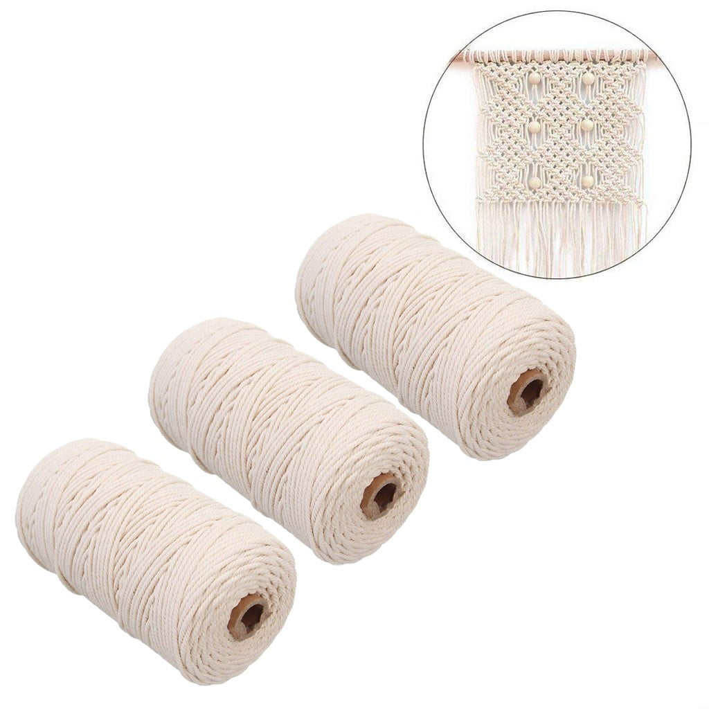 Lloopyting Rope Yarn Dream Catcher String Cotton Rope For Crochet ...