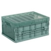 Juggernaut Storage 16QT Heavy-Duty Plastic Square Milk Crate Black ...