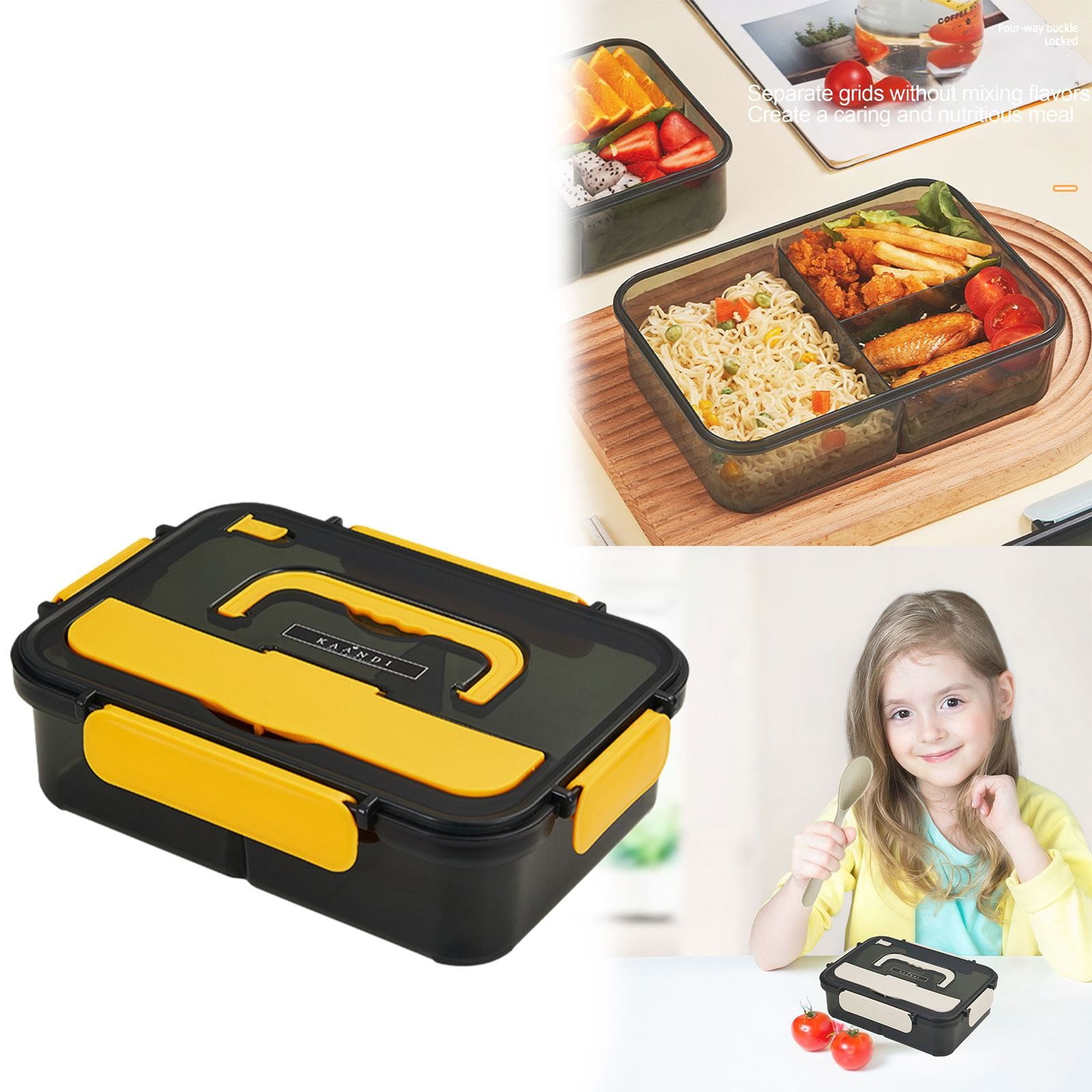 Lloopyting X1 Student Lunch Box Square Compartment Lunch Box Clearance ...