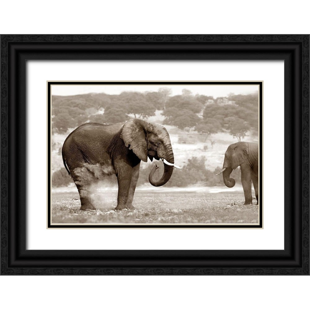 Llovet, Jorge 24x17 Black Ornate Wood Framed with Double Matting Museum ...