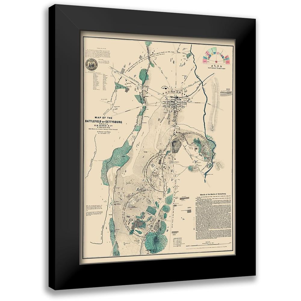 Lloyd 11x14 Black Modern Framed Museum Art Print Titled - Battlefield ...