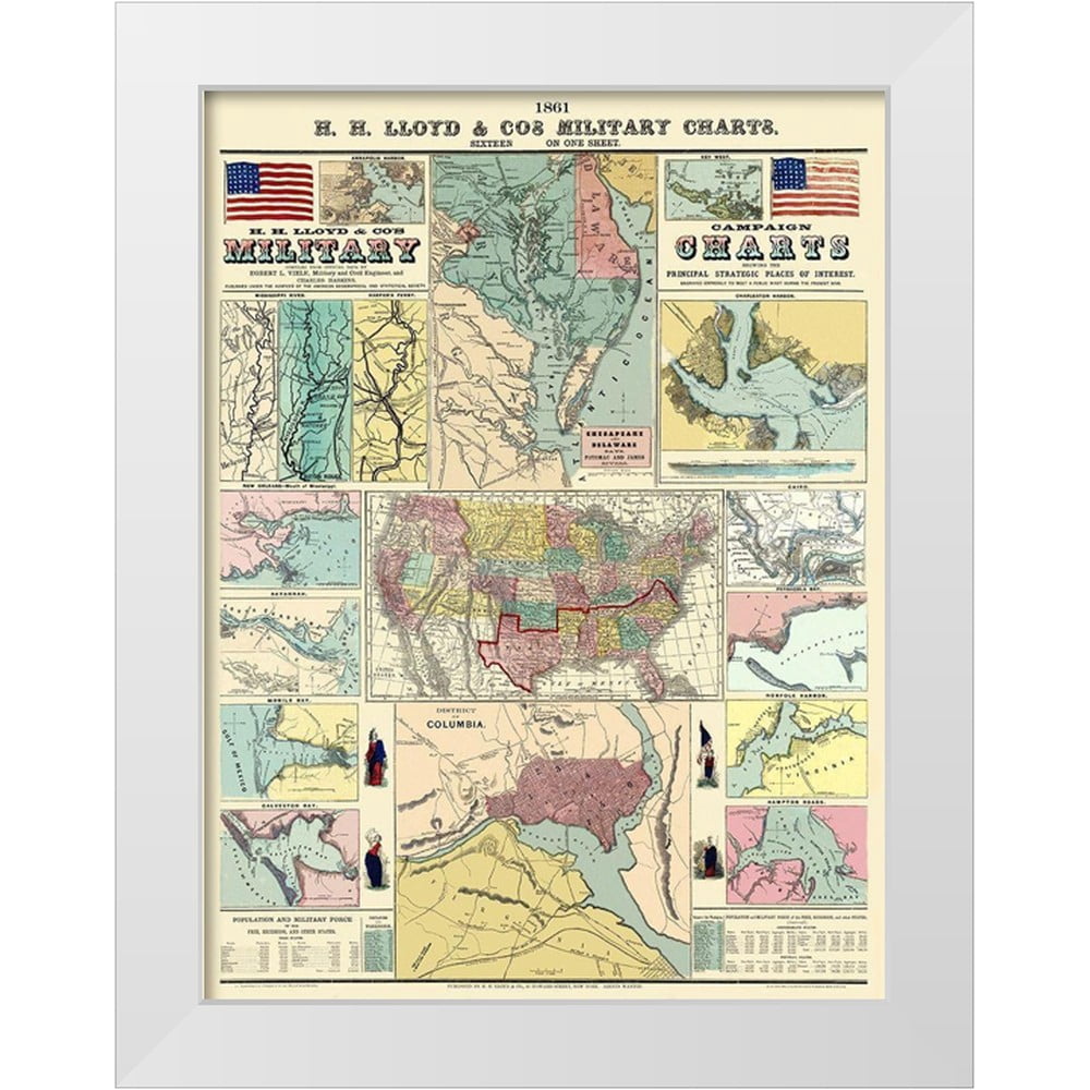 Lloyd 25x32 White Modern Wood Framed Museum Art Print Titled - Campaign ...