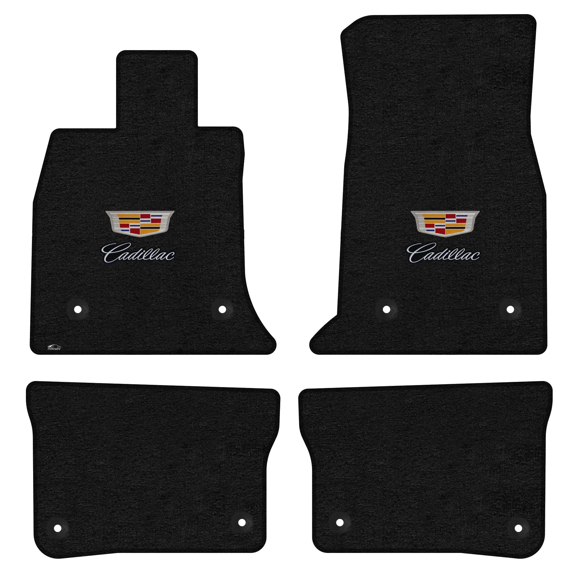 Lloyd Mats Custom Fit Floor Mats for Cadillac CT6 2016 On LogoMat 4Pc Set Charcoal w Double Logo Walmart