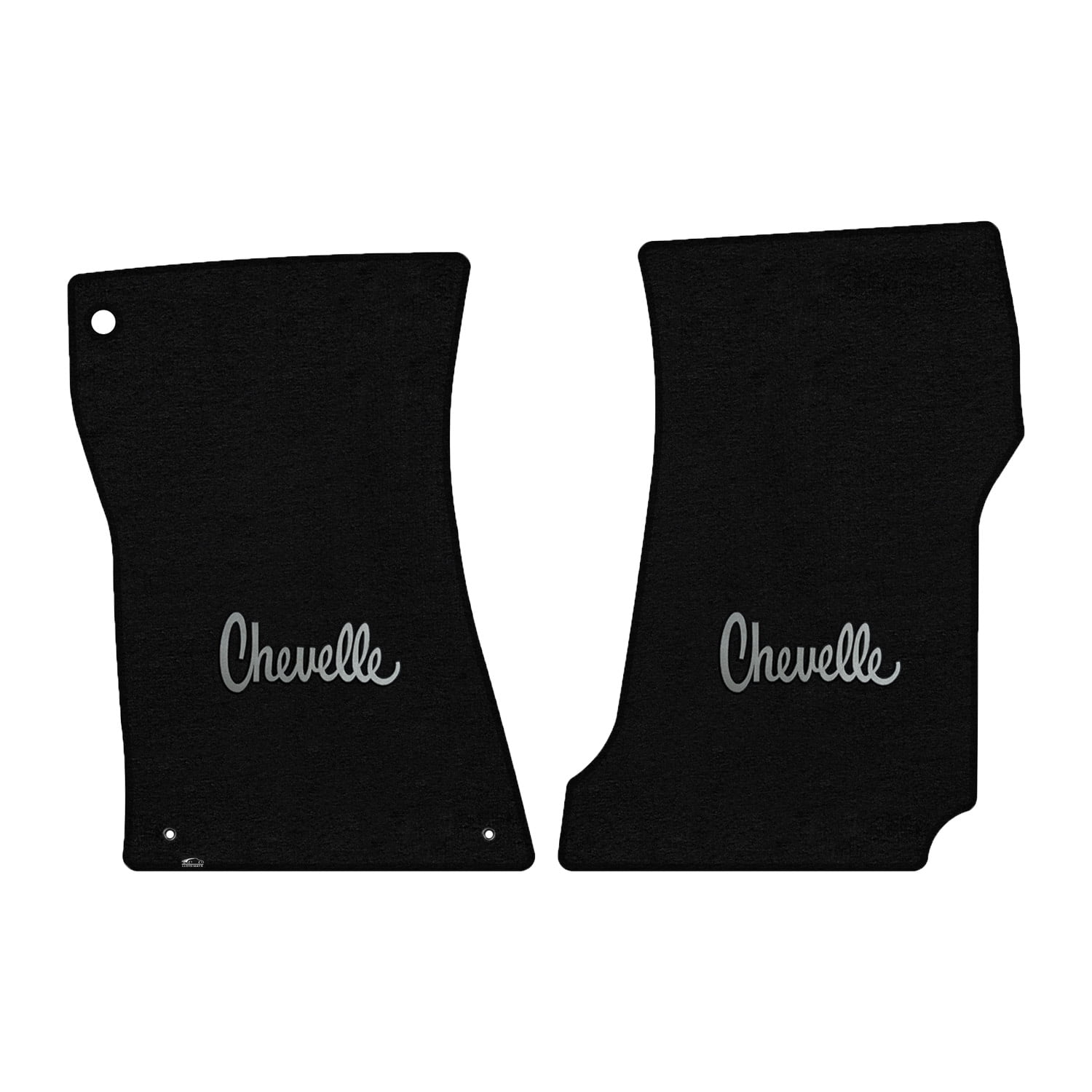 Lloyd Mats Custom Fit Floor Mats for Chevy Chevelle 1970 1972 LogoMat 2pc Set Black 2 Door or Convertible