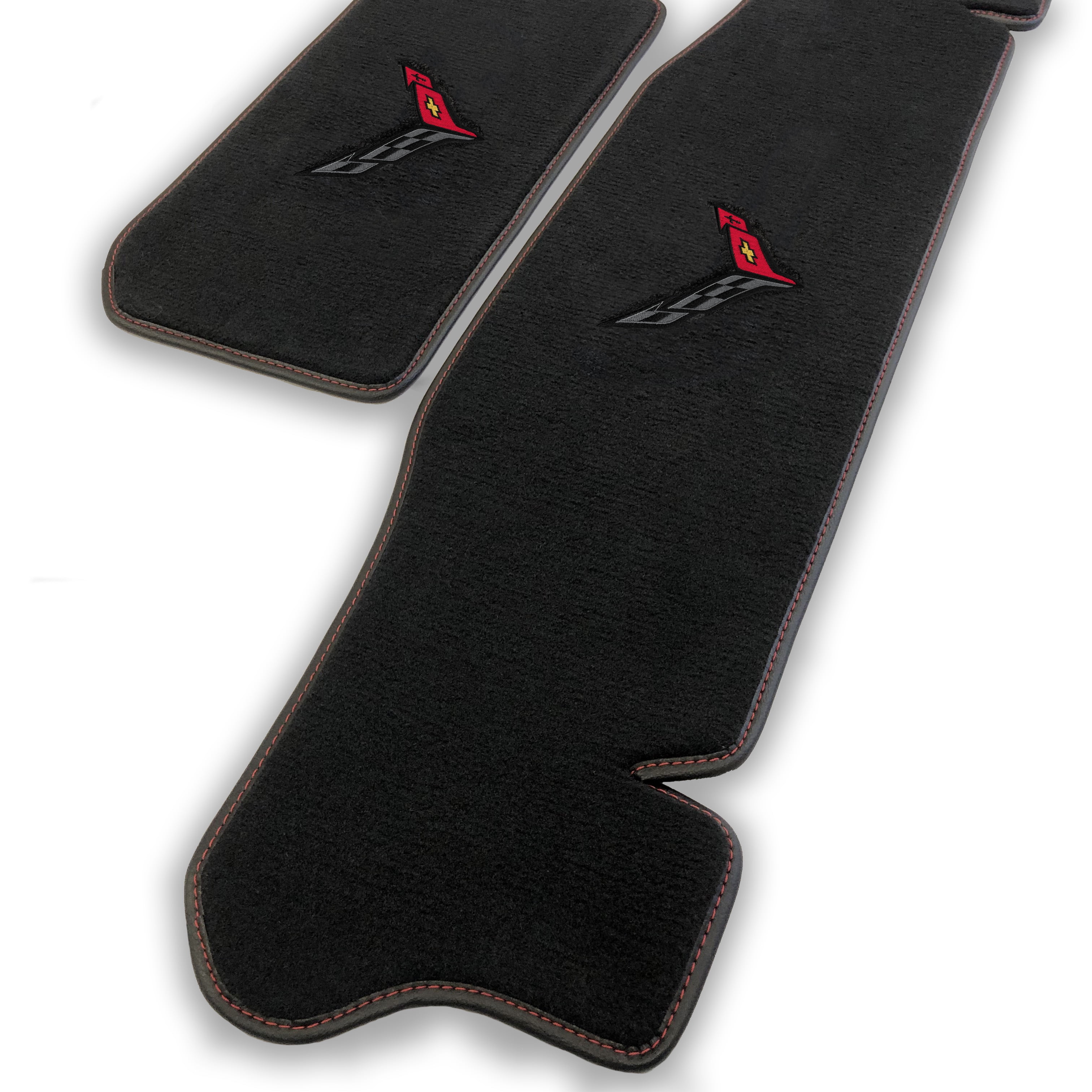 Lloyd Mats Custom Fit Floor Mats for Corvette C8 Coupe 2020-ON LogoMat ...
