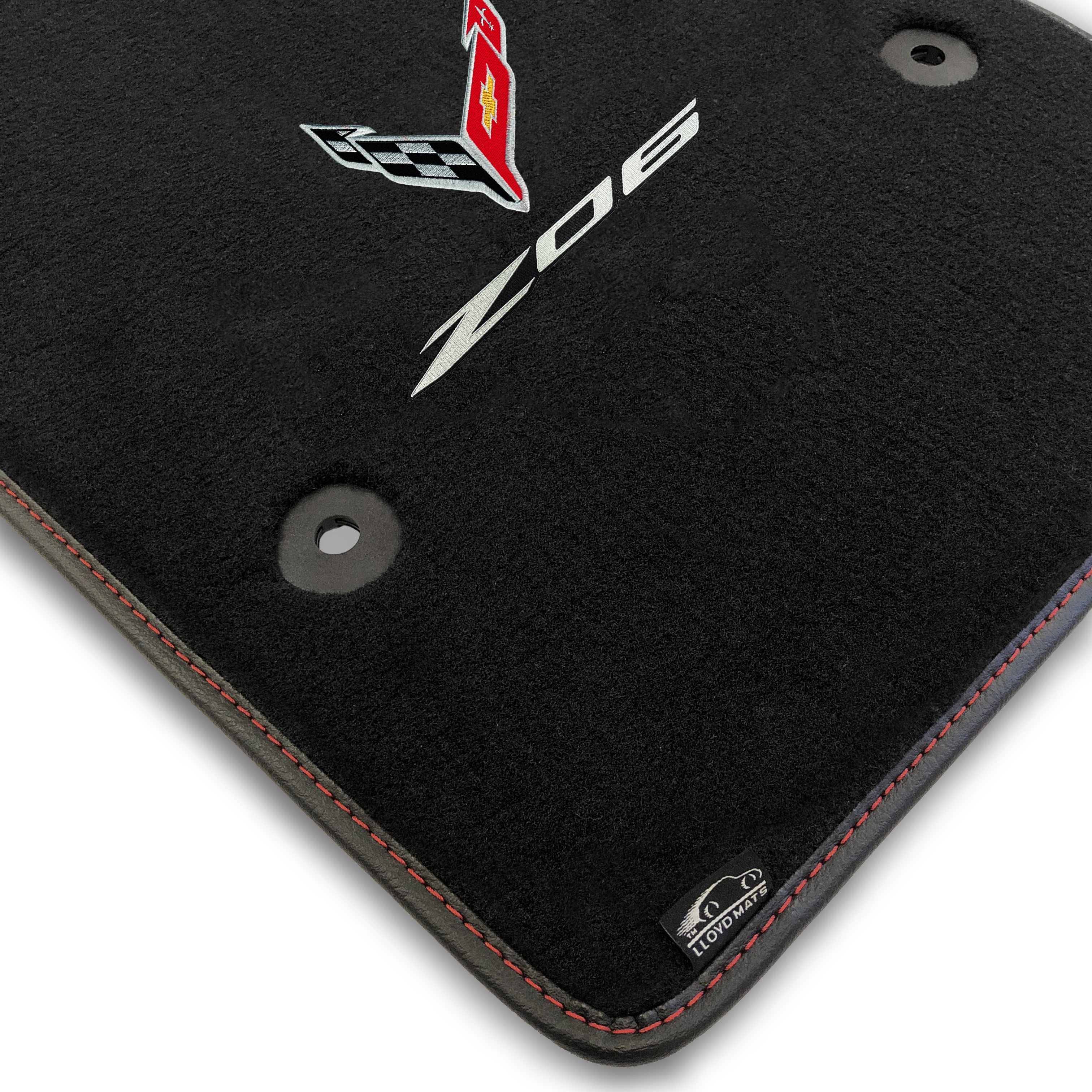 Lloyd Mats Heavy Duty Premium Black Binding and Red Thread Carpeted ...