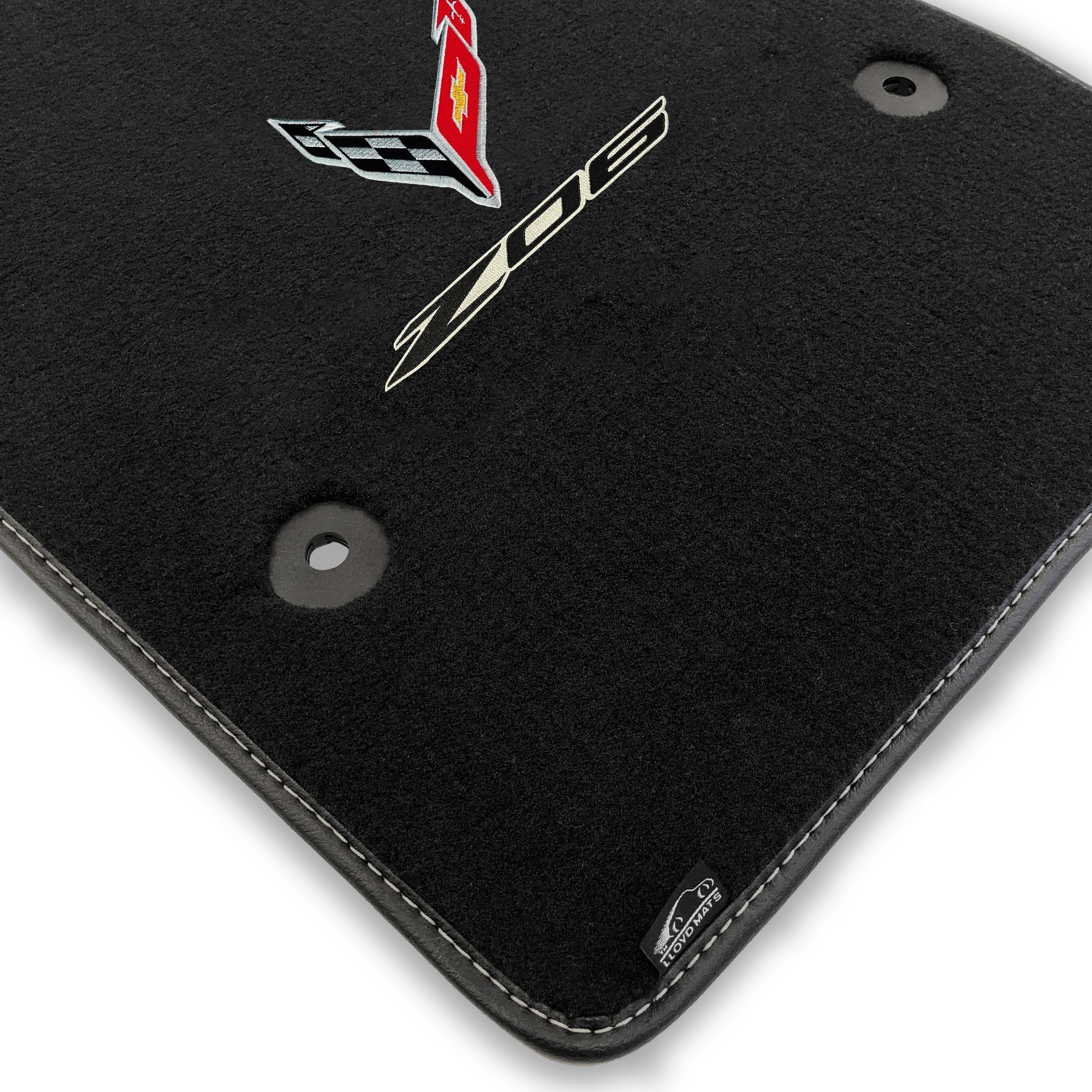 Lloyd Mats Heavy Duty Premium Black Binding and White Thread Carpeted ...