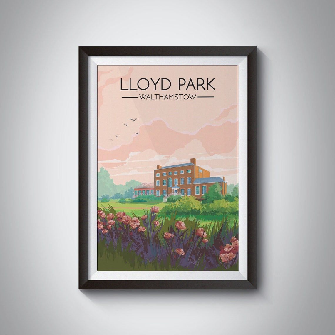 Lloyd Park London Poster, Walthamstow Print, William Morris Gallery ...