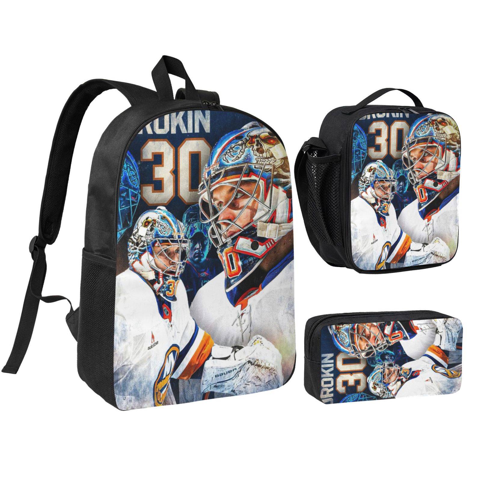Llya Sorokin 3-Piece Set Backpack Lunch Bag And Pencil Case, Water ...