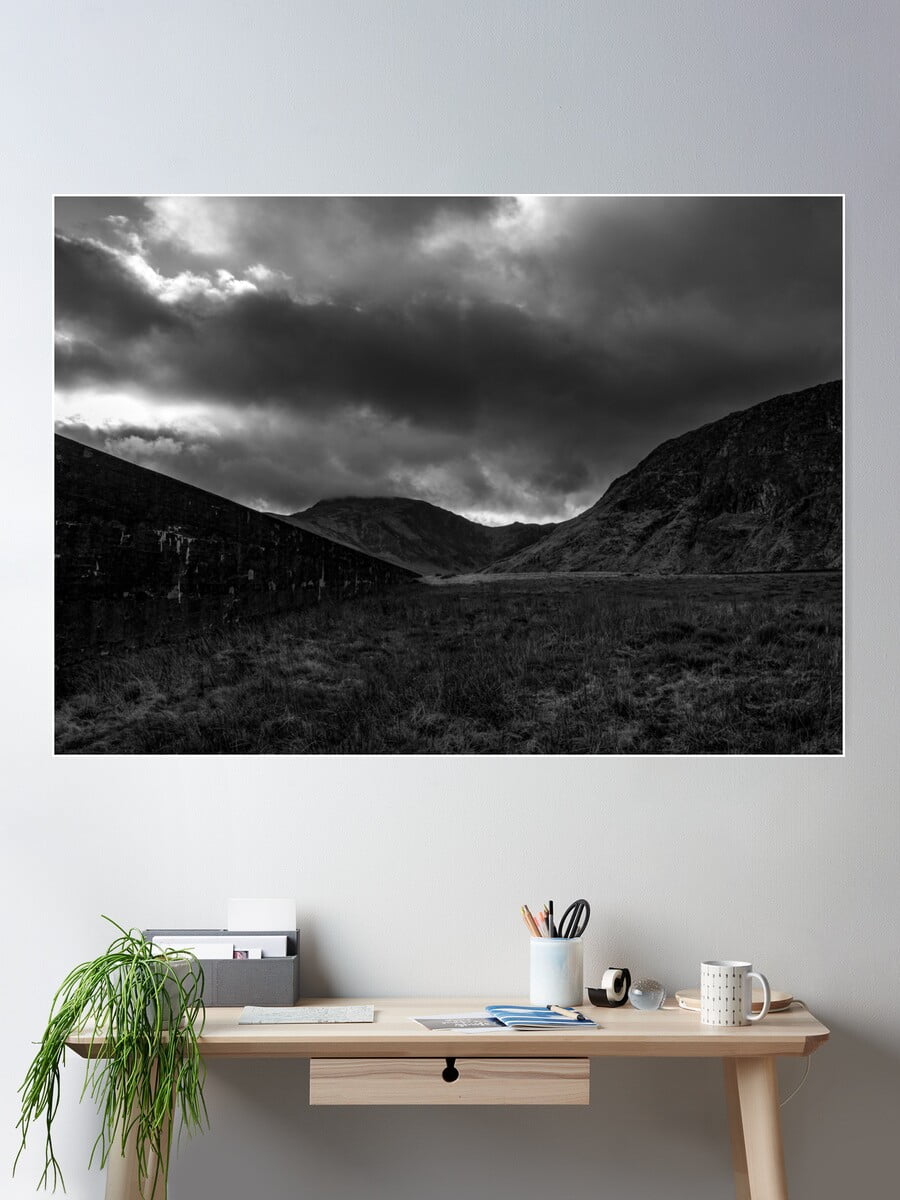 Llyn Eigiau , Snowdonia National Park Poster Wall Art, Modern Wall ...