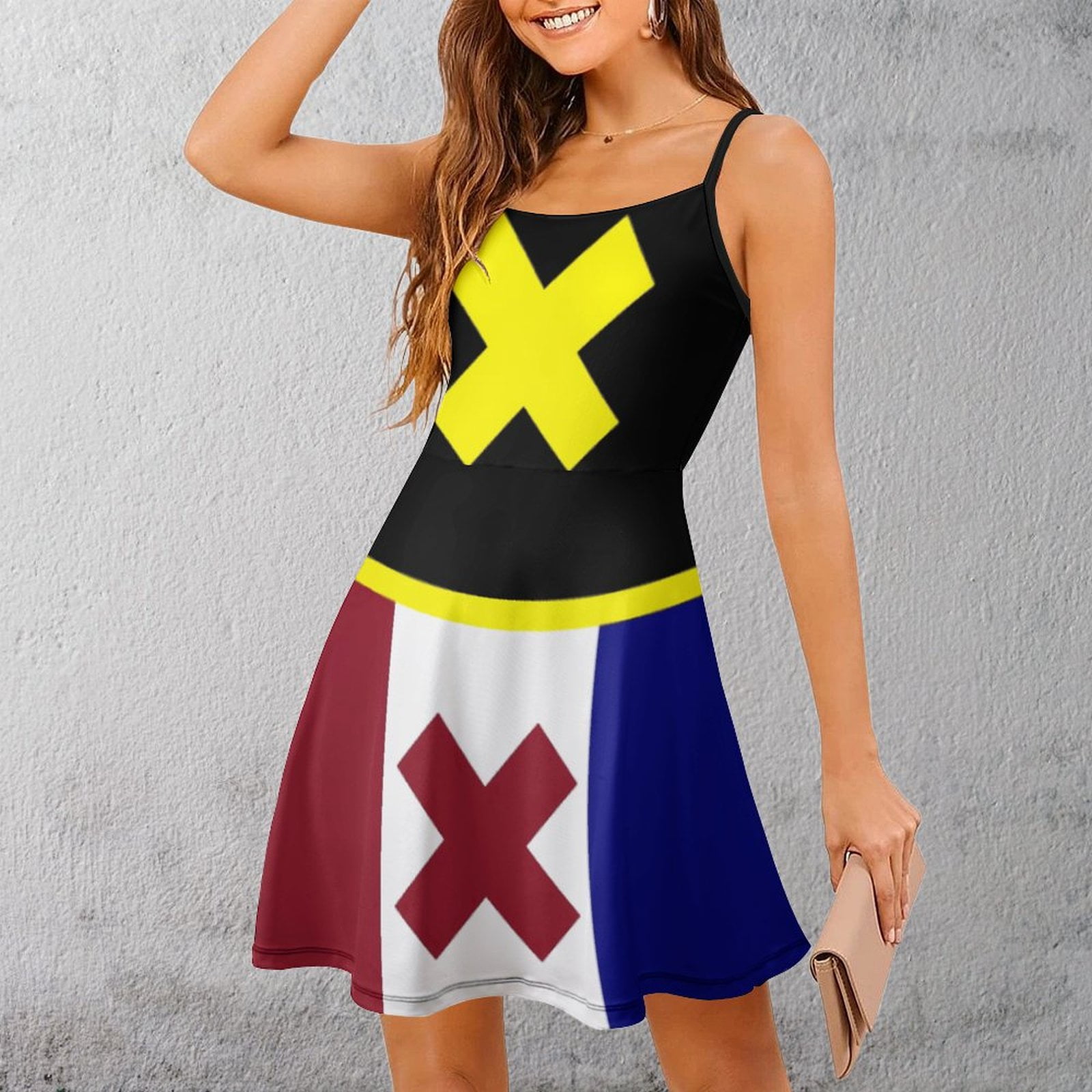 Lmanburg Flag 1 Funny Woman's Gown Women's Sling Dress Humor Graphic ...