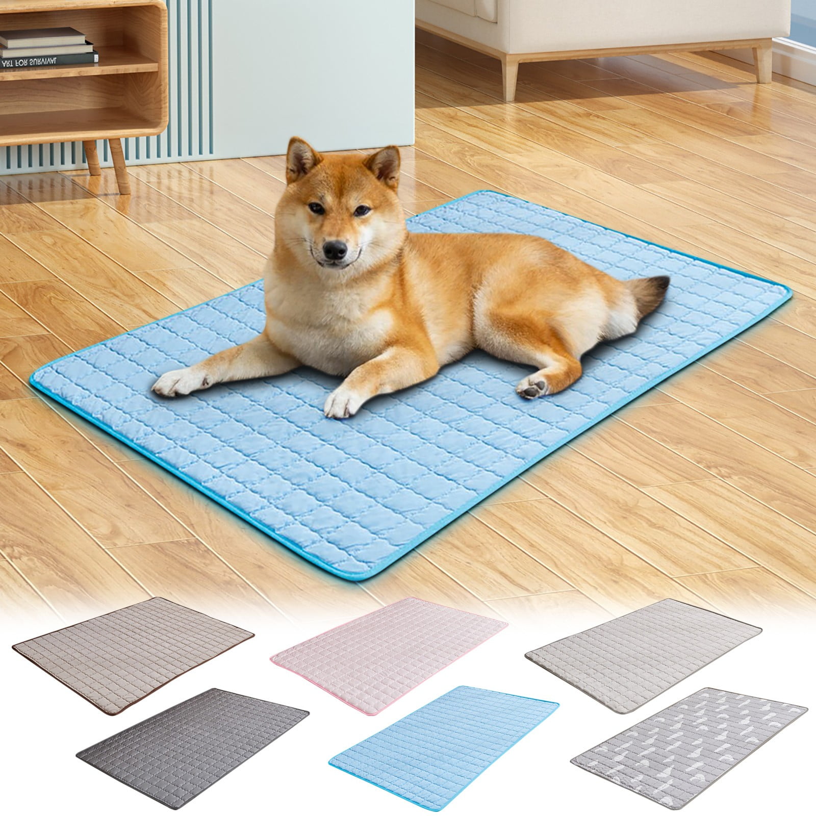 LmnLft 2025 Upgraded Dog Cooling Mat Pad - Non-Slip & Foldable Pet Ice ...