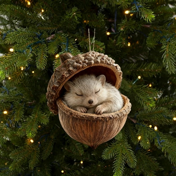 LmnLft 2026 New Forest Animal Acorn Ornaments,Cozy Forest Woodland Pine ...