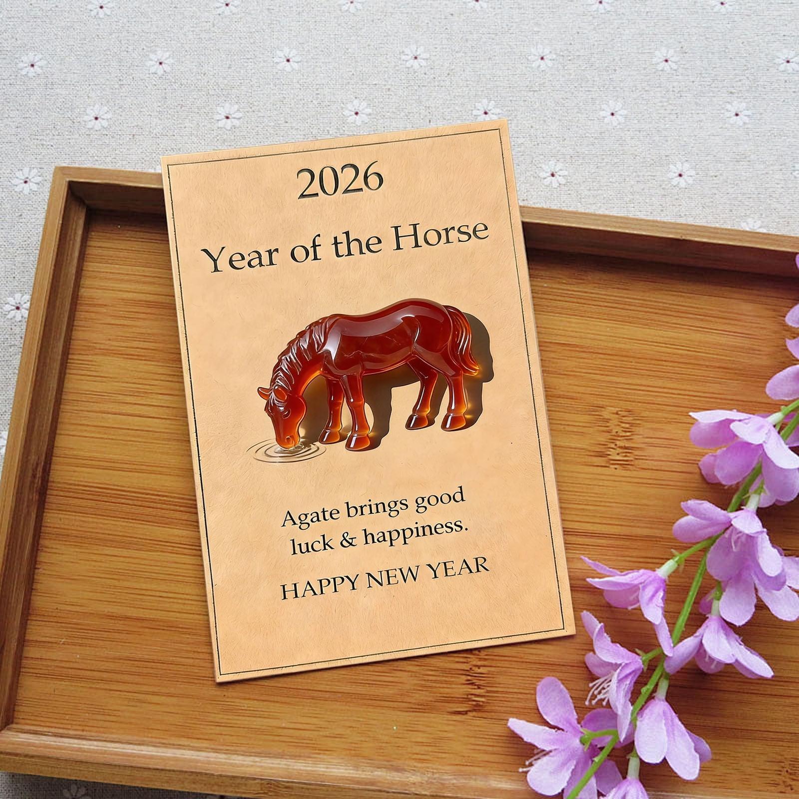 LmnLft 2026 Year of The Horse Lucky Crystal Figurine,A Symbol of ...