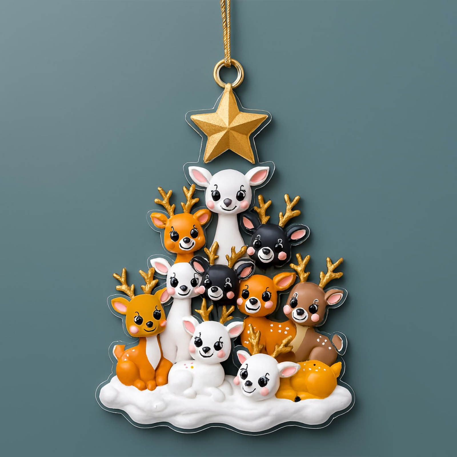 LmnLft Acrylic Plane Christmas Tree Ornament, Hanging Holiday ...