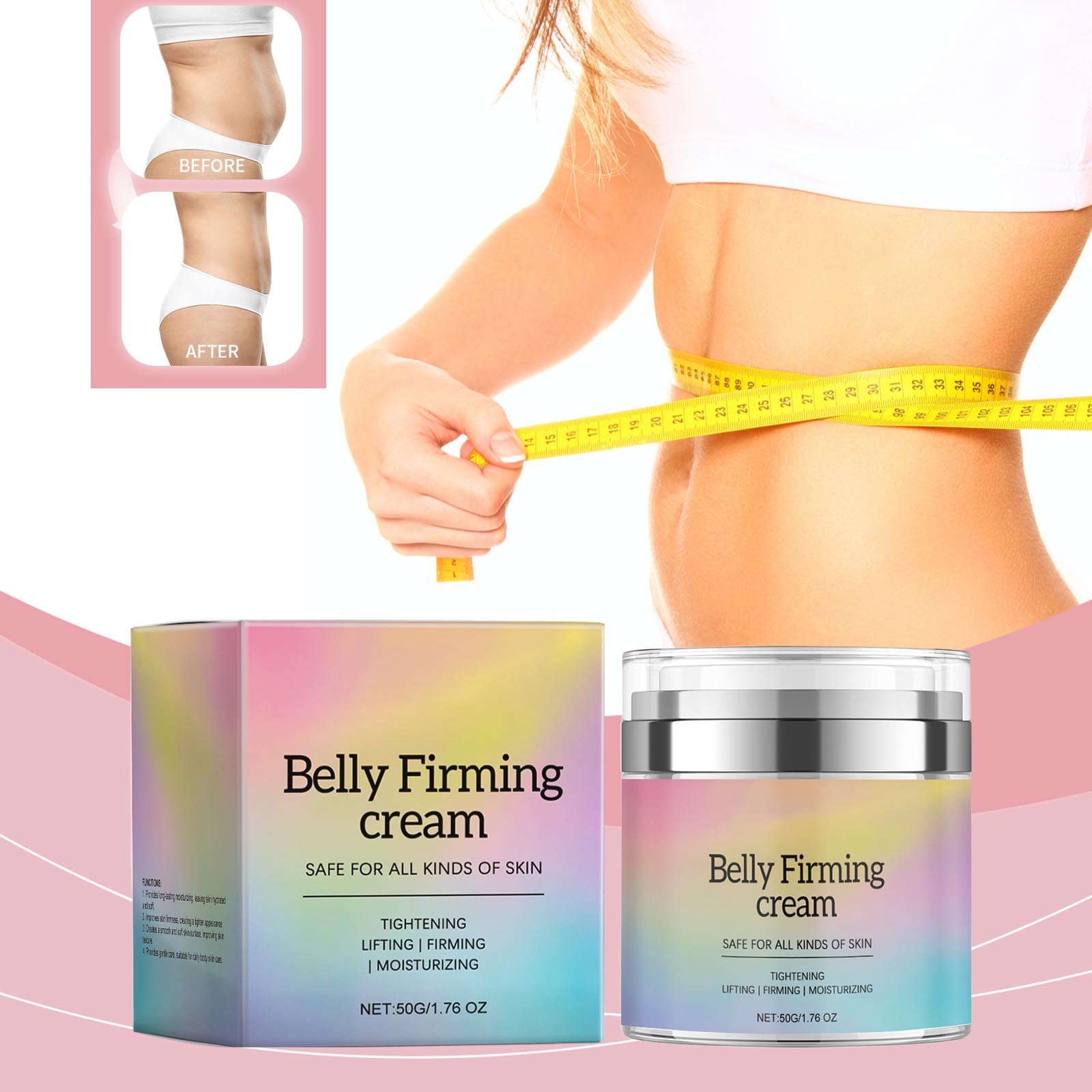LmnLft Belly Firming Cream 50g - Skin Tightening & Cellulite Cream for Stomach, Thighs & Butt ...