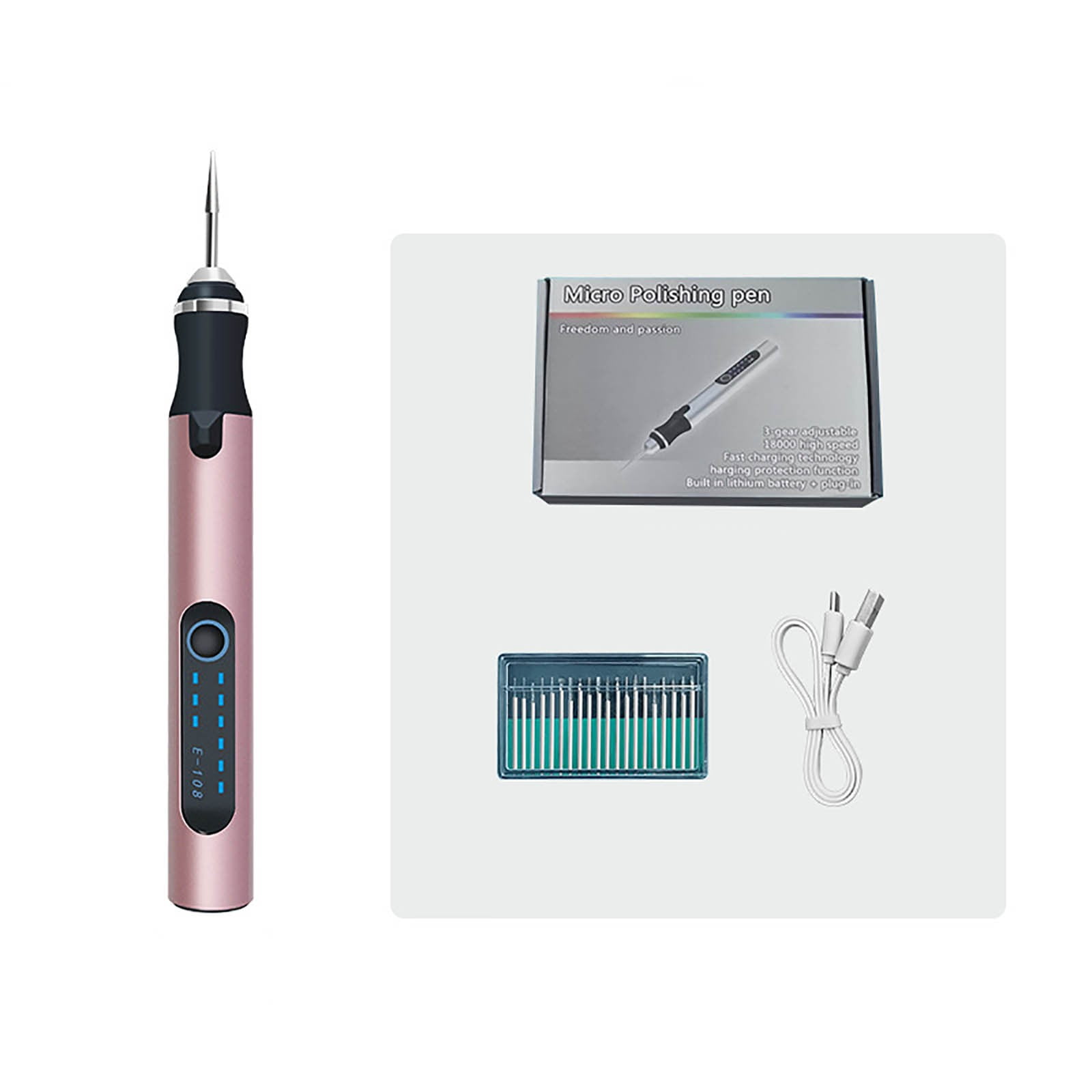 LmnLft Electric Engraving Pen with 20 Bits, Cordless Engraving Machine ...