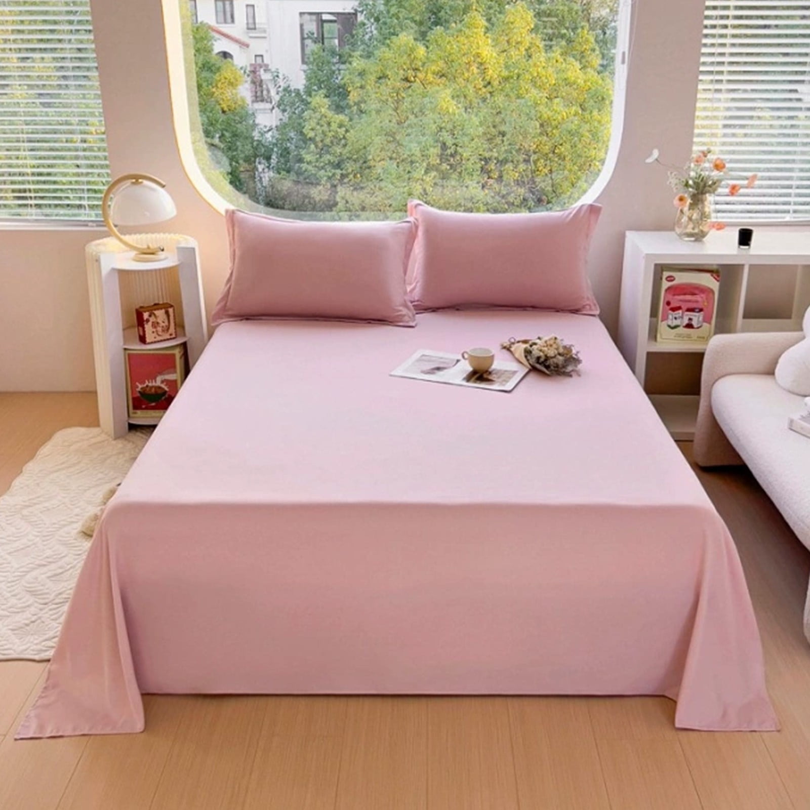 LmnLft Hypoallergenic Cotton Bed Sheets - Breathable Machine-Washable ...