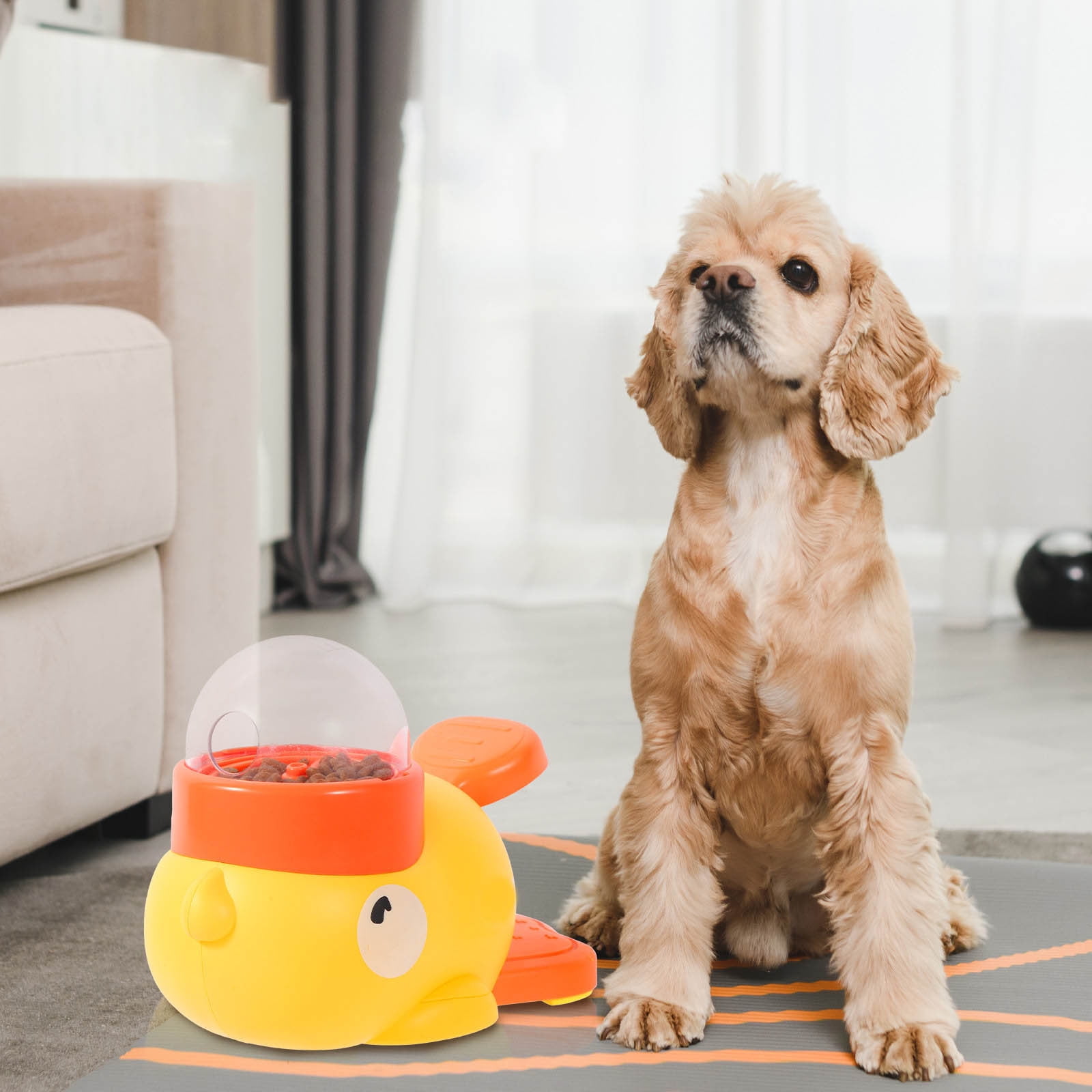 LmnLft Interactive Dog Puzzle Feeder - Manual Press-to-Dispense Food ...
