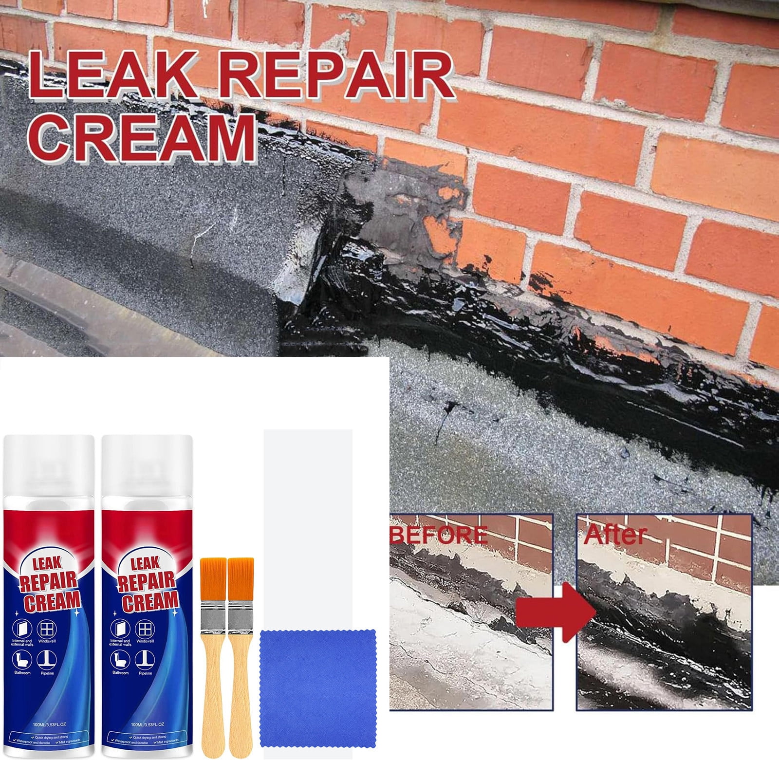 LmnLft Leak Repair Waterproof Sealant Spray,Multi Surface Leak Repair ...