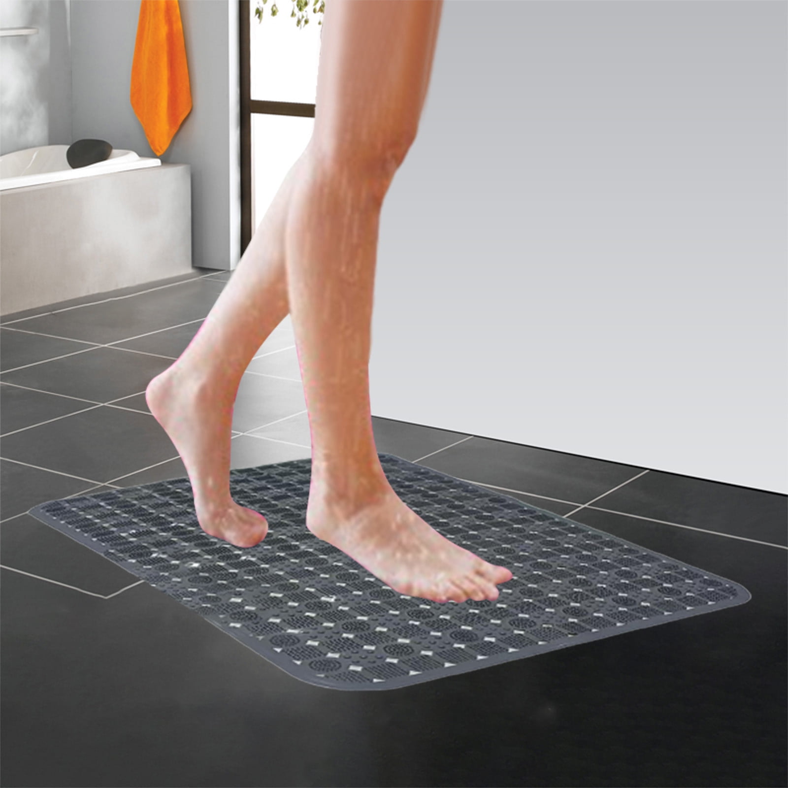 LmnLft Massage Dot Bath Mat - Slip Resistant Shower Floor Pad with ...