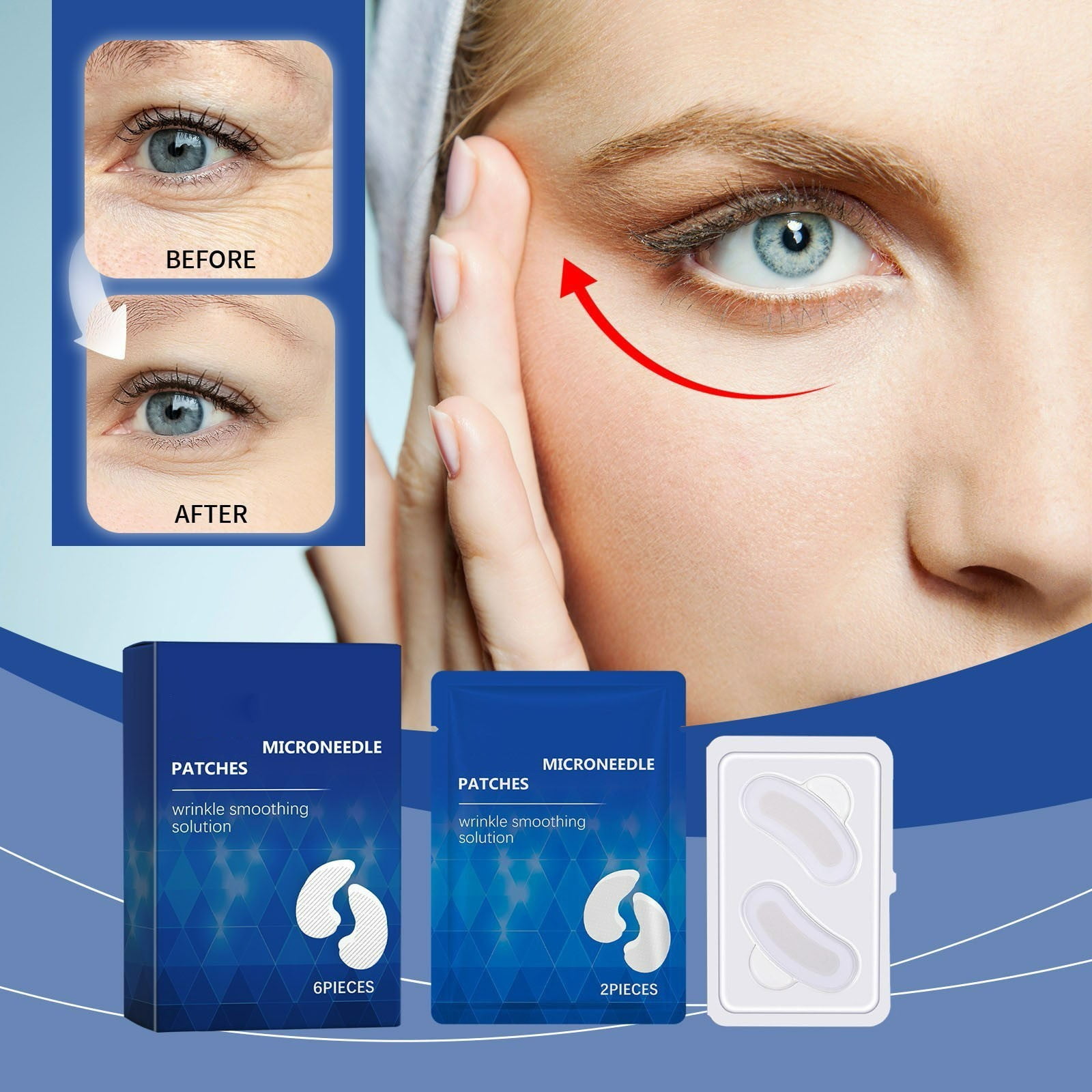 LmnLft Micro Needle Patches, Anti-Wrinkle Eye and Smile Line ...