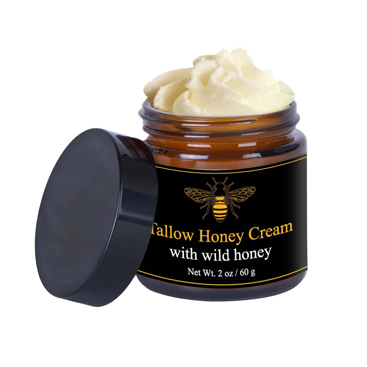 LmnLft Organic Grass-Fed Beef Tallow Balm with Raw Honey - Tallow Honey ...