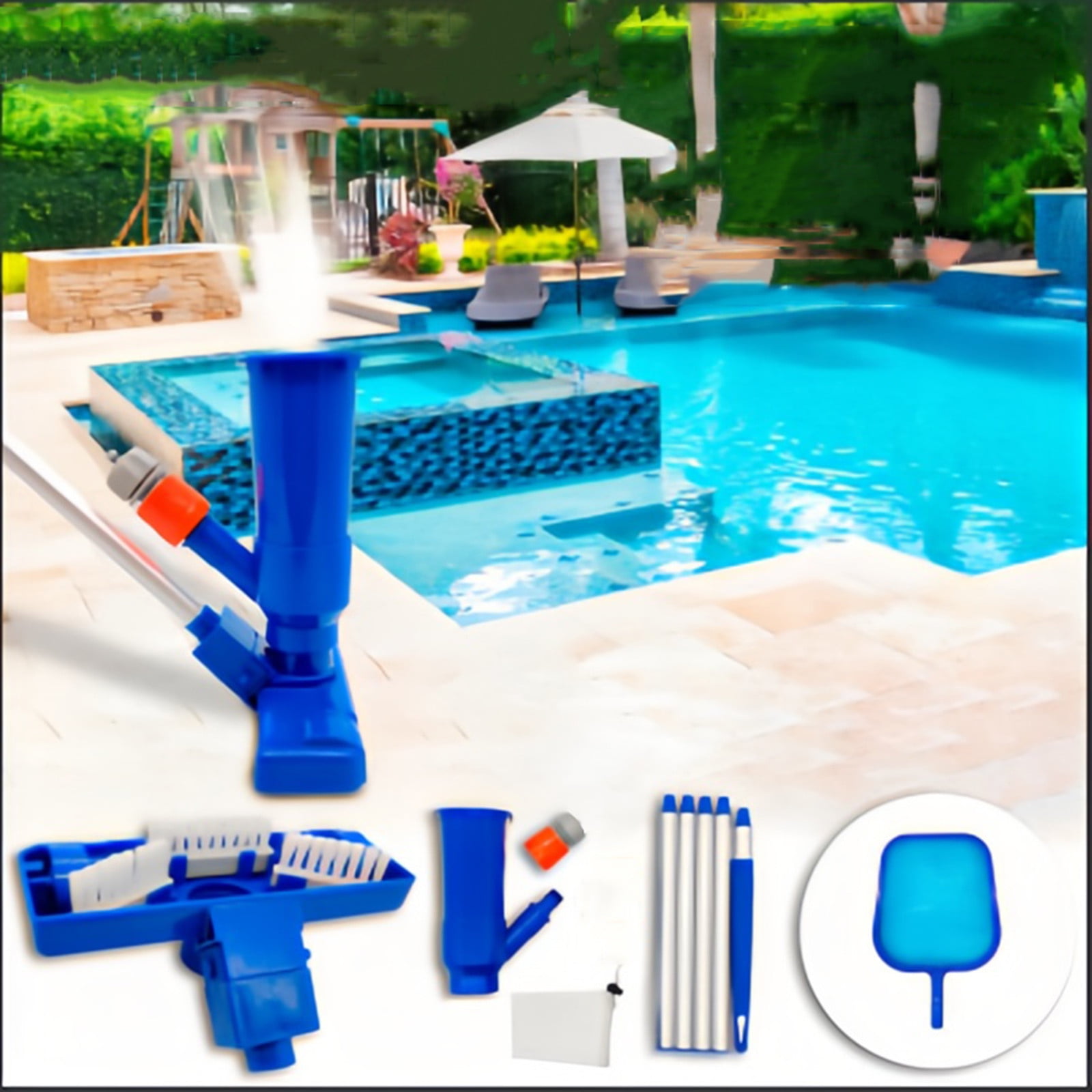 LmnLft Portable Pool Cleaner Handheld with Scoop Net - Underwater ...