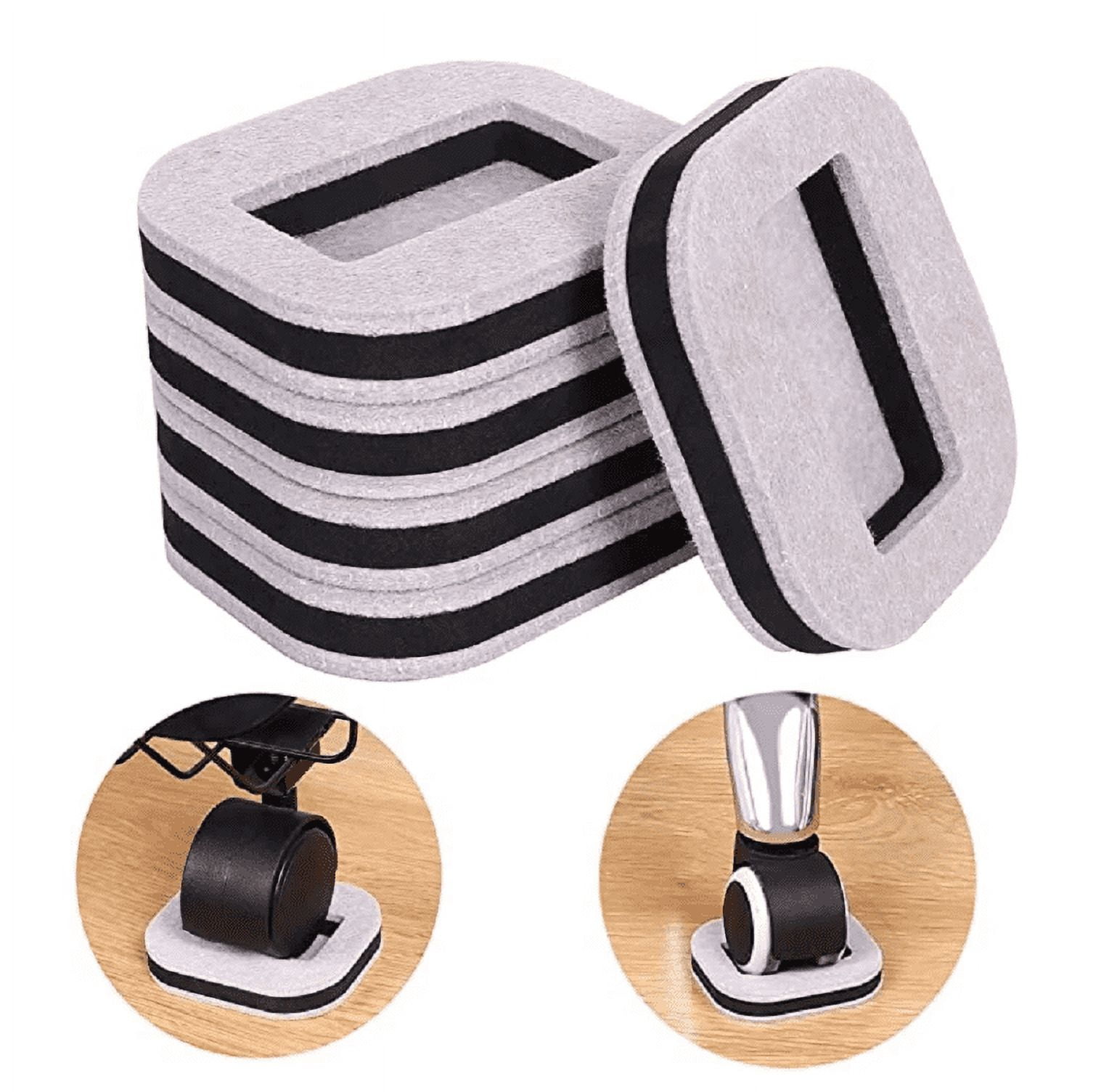 LmnLft Universal Furniture Wheel Stopper Cups - Non-Slip Caster Pads ...