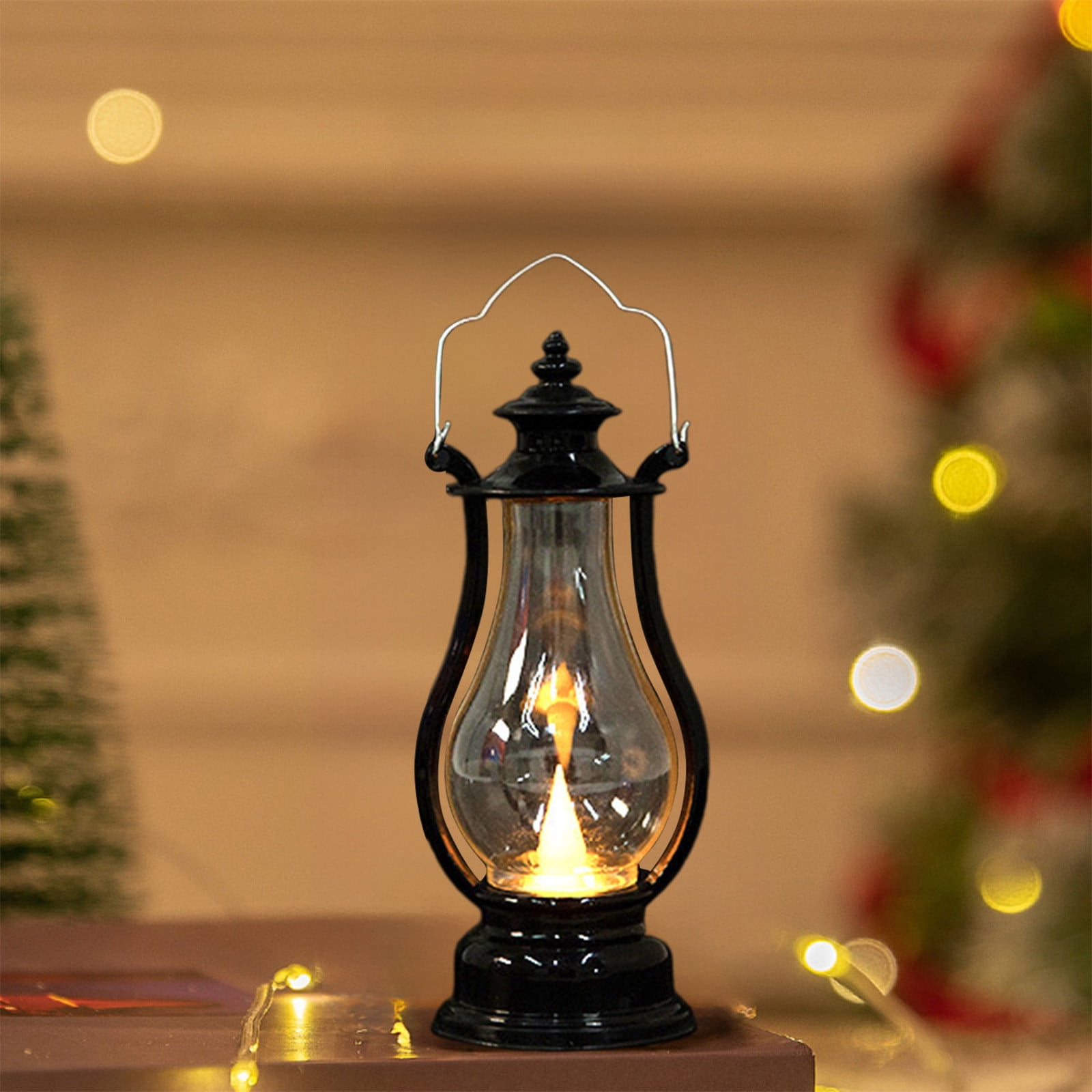 LmnLft Vintage LED Candle Lantern, Flickering Electronic Lamp with ...
