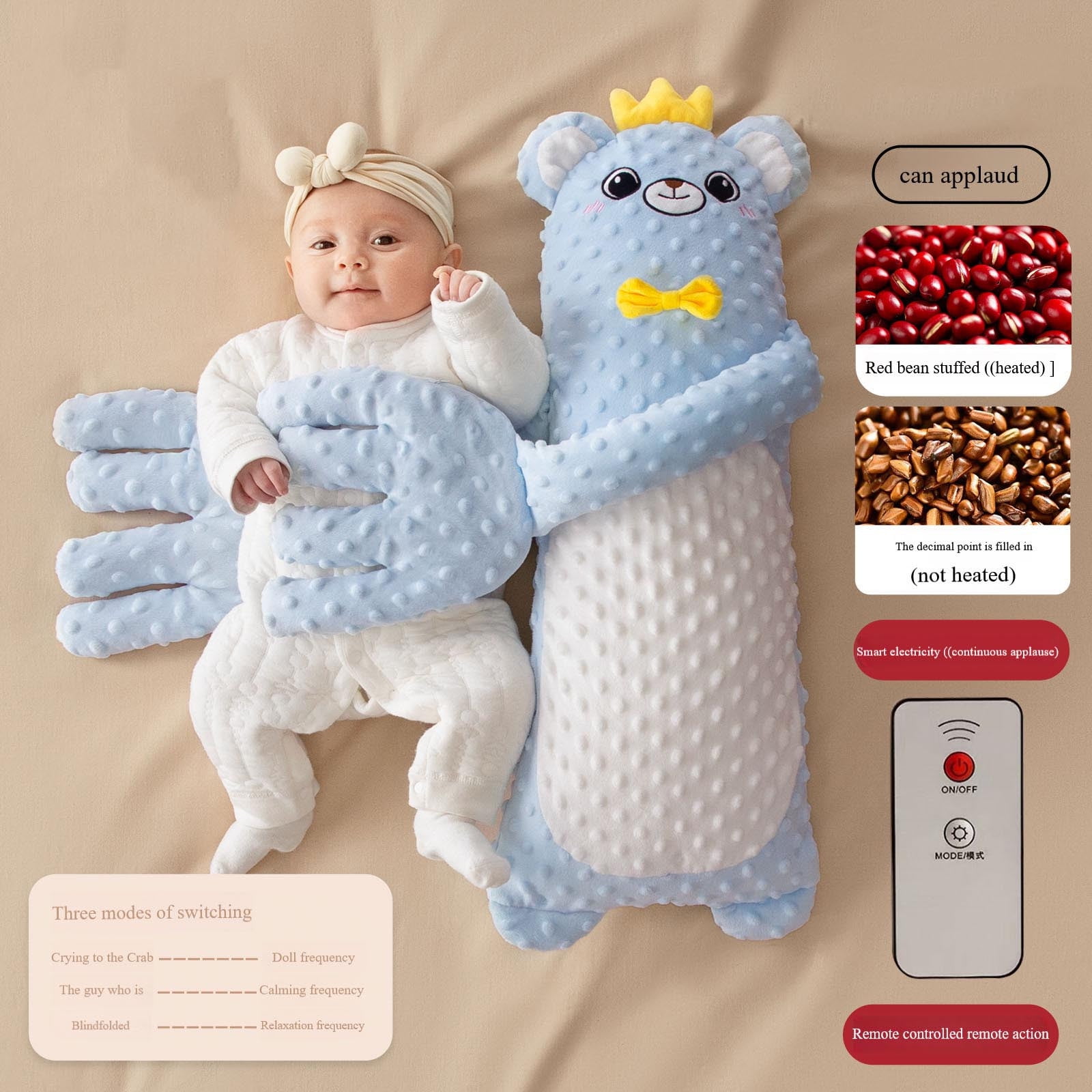 Lmniu Baby Patting Sleeping Toy, Baby Patter For Sleep Hug , Automatic ...