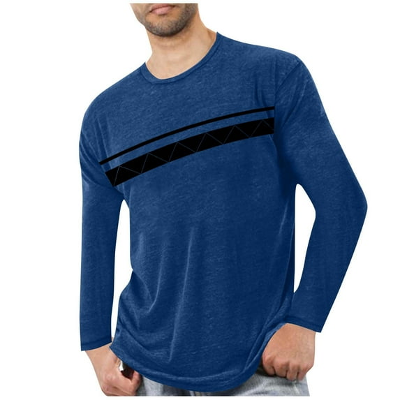 Lmnyox Basic T Shirt for Men Long Sleeve Crew Neck Casual Pullover Tee ...
