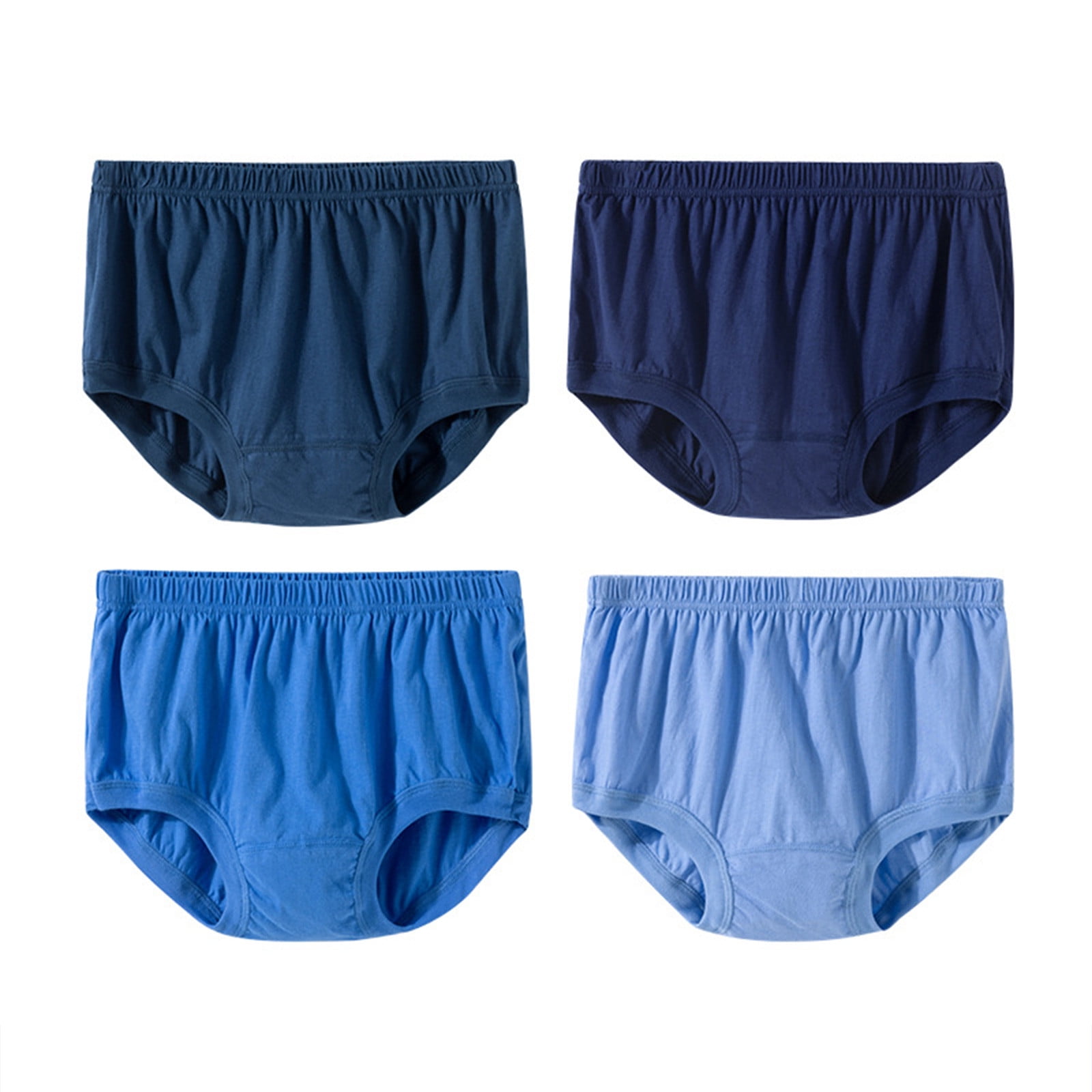 Lmnyox Plus Size Cotton Briefs for Women High Waist Full Coverage ...