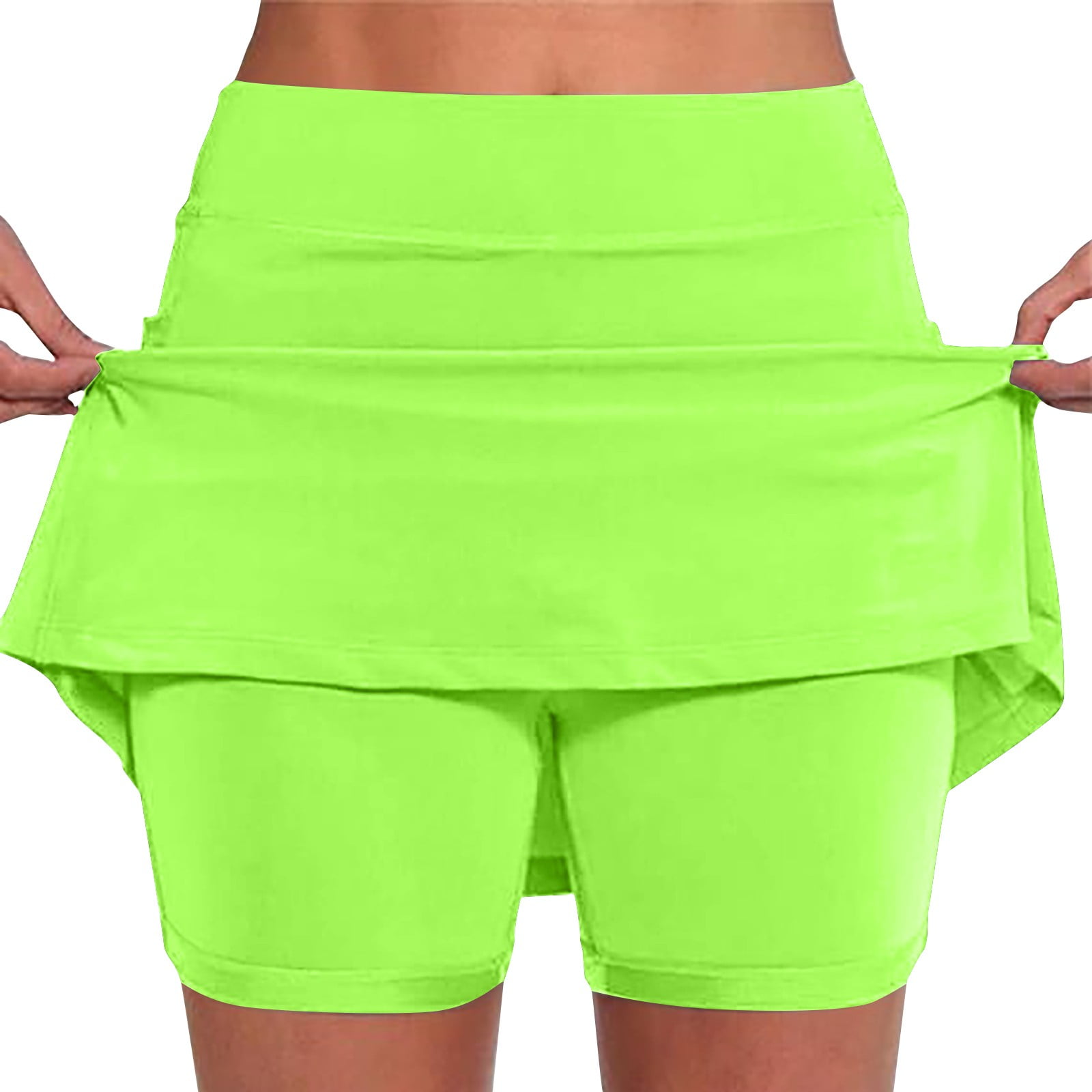 Lmnyox Women's Skirts Summer High Waist Tennis Skorts Lightweight ...