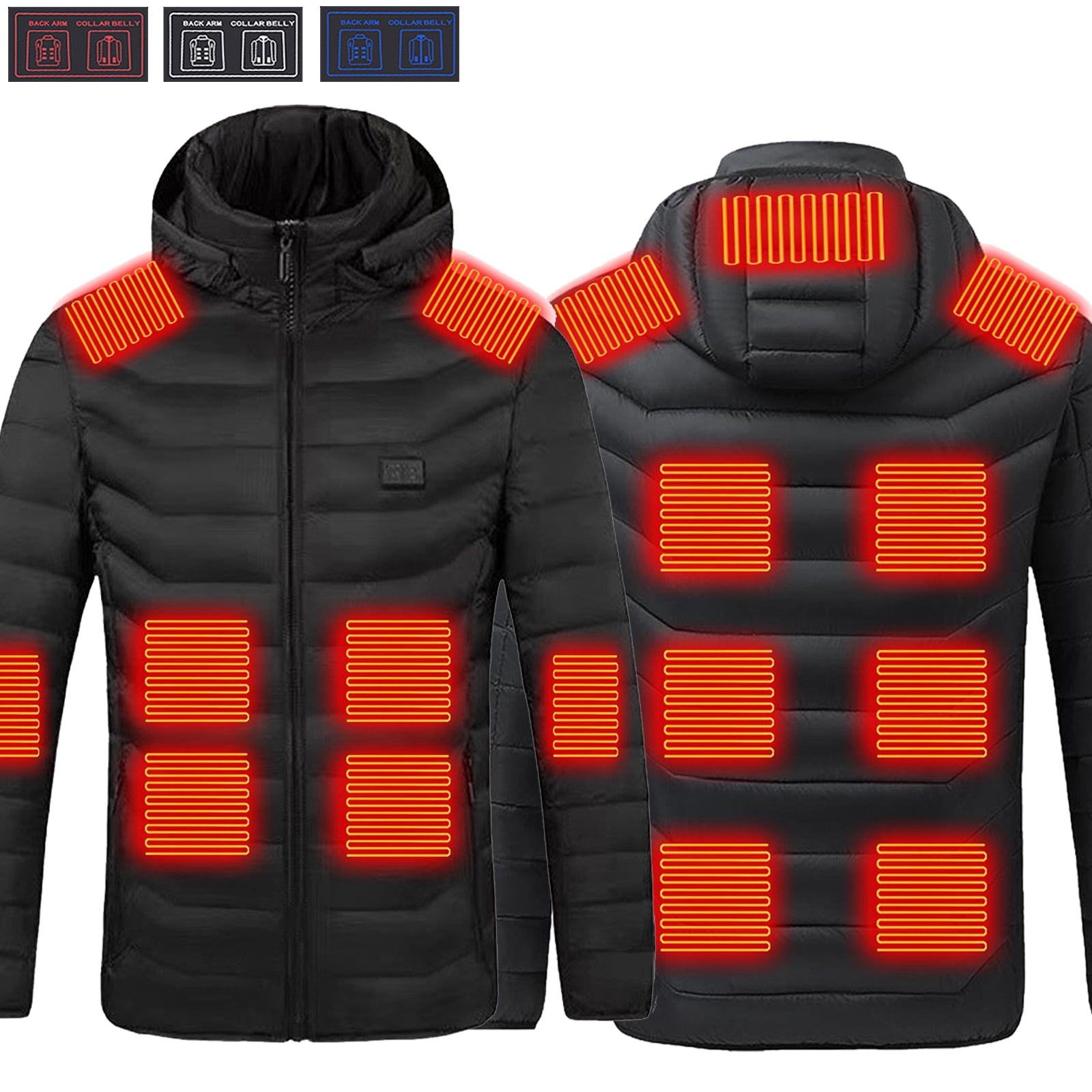 Lmueinov Winter Coats for Women Heated Jacket for Men and Women, 17 ...