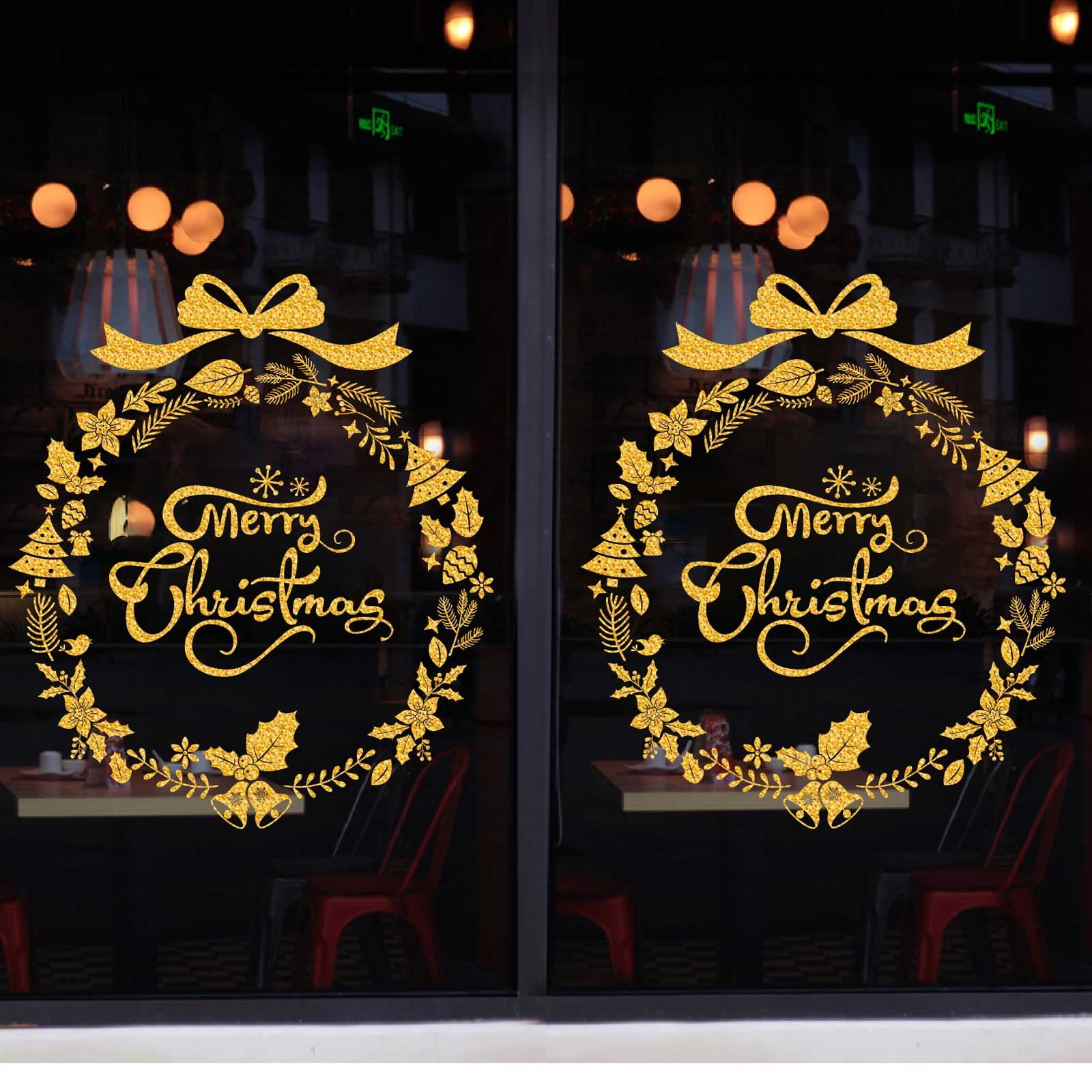 Lmueinov Holiday Sales Christmas stickers decoration shopping mall ...