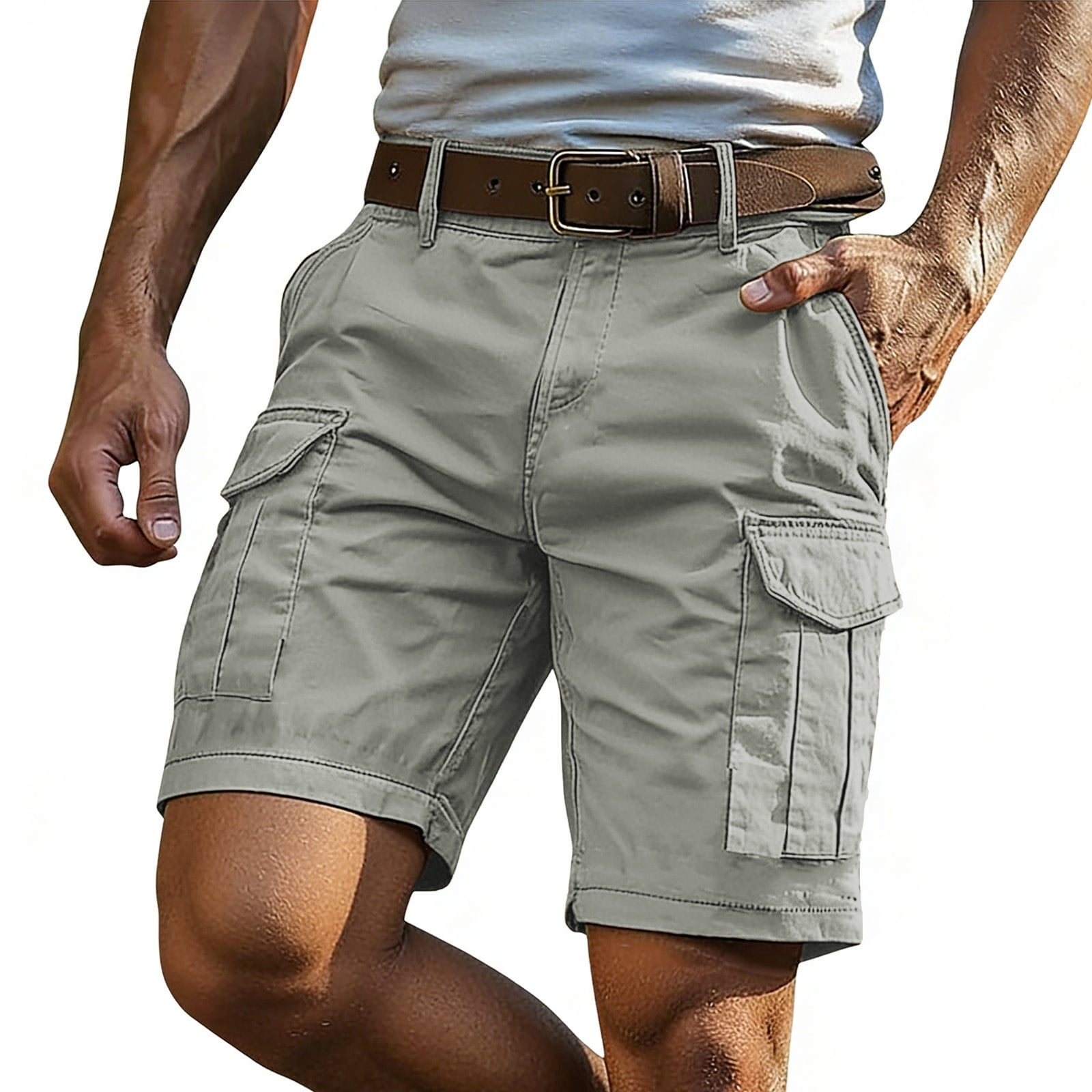 Lmueinov Men's Shorts 9'' Inseam Lightweight Classic Fit Cargo Shorts ...