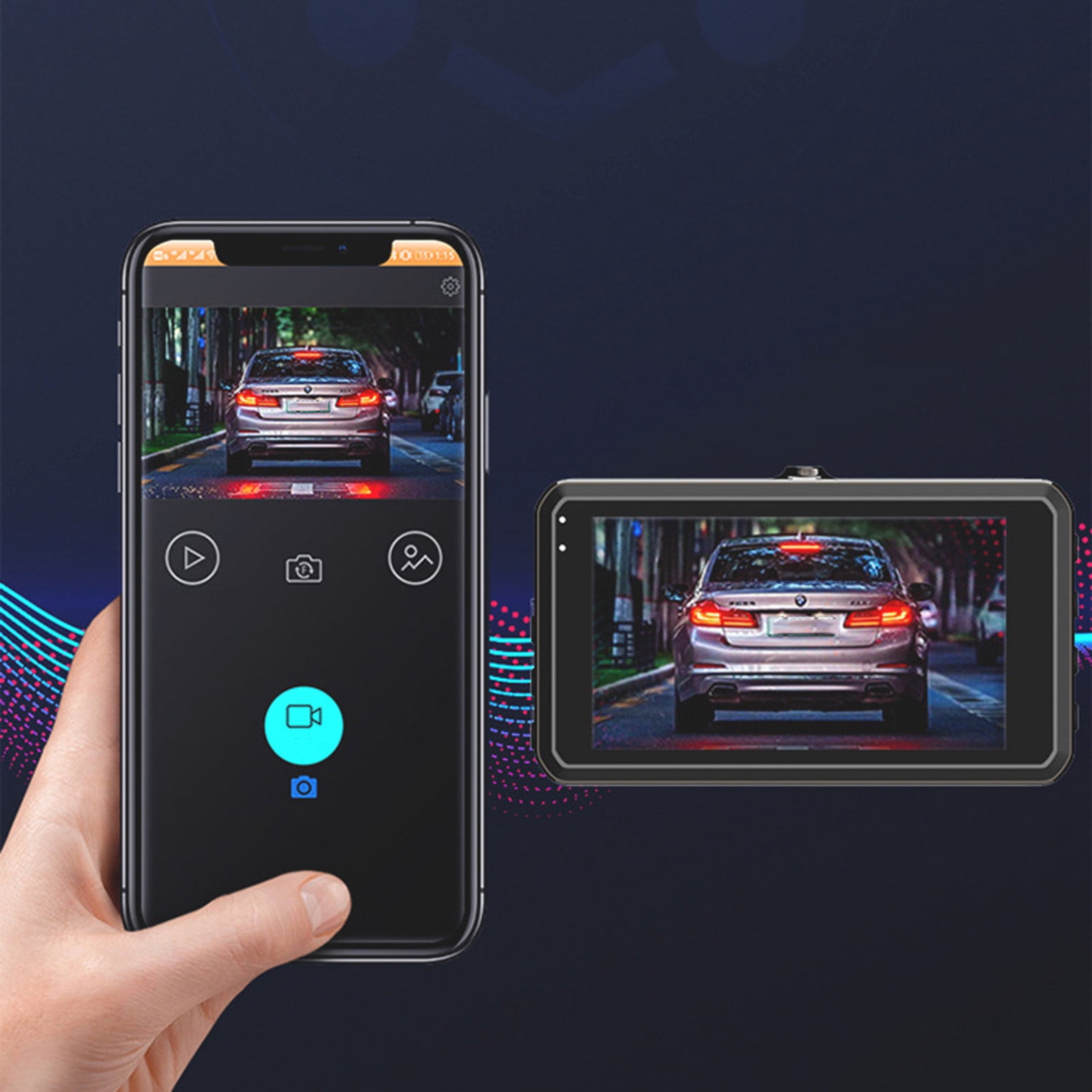 Lmueinov Mobile Phone WiFi Front And Rear Recording HD DASH CAM 1080P ...
