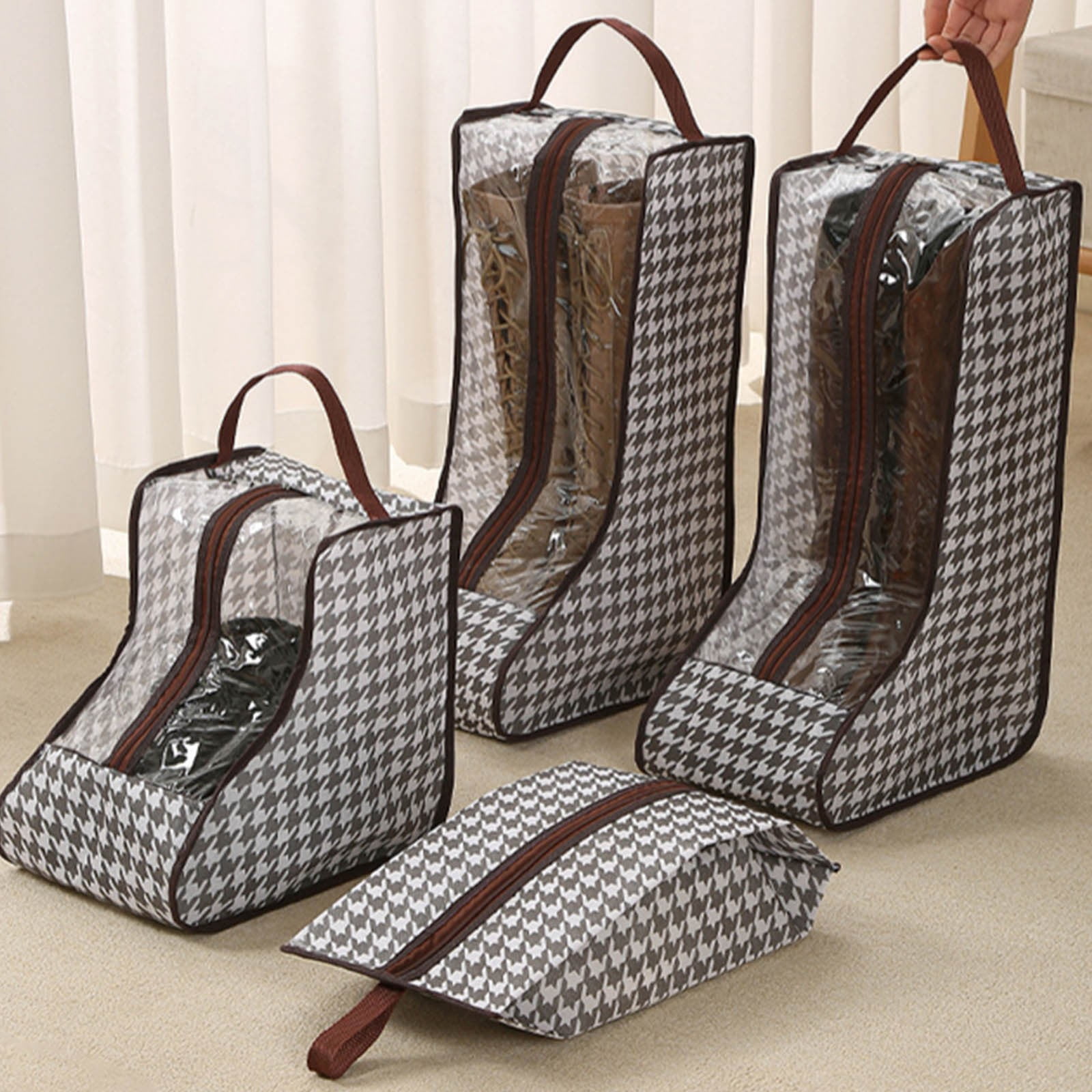 Lmueinov Shoe Storage Bag, Multifunctional, Portable, Transparent Shoe ...