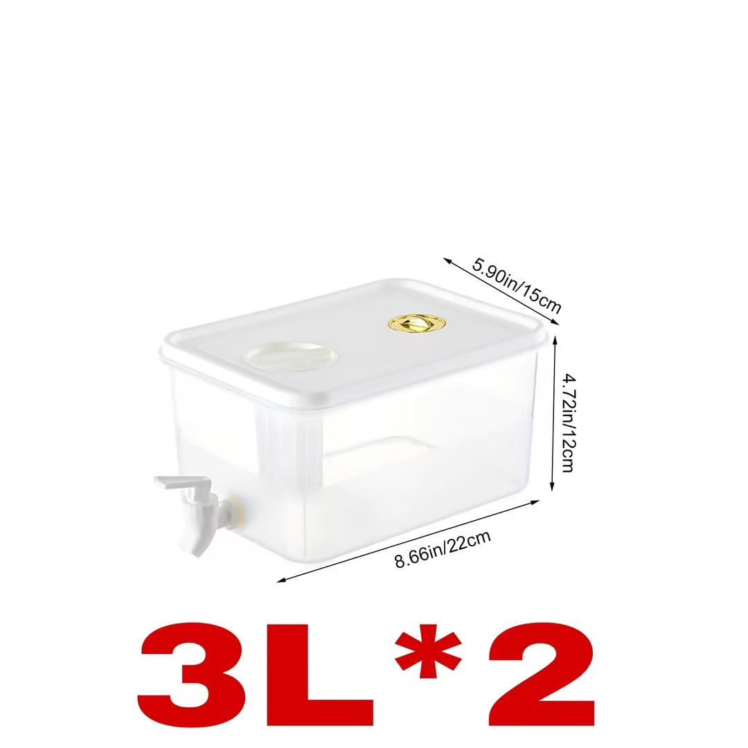 Lmueinov A Total Of Two 3L Kettles Refrigerator Drink Dispenser Fridge ...